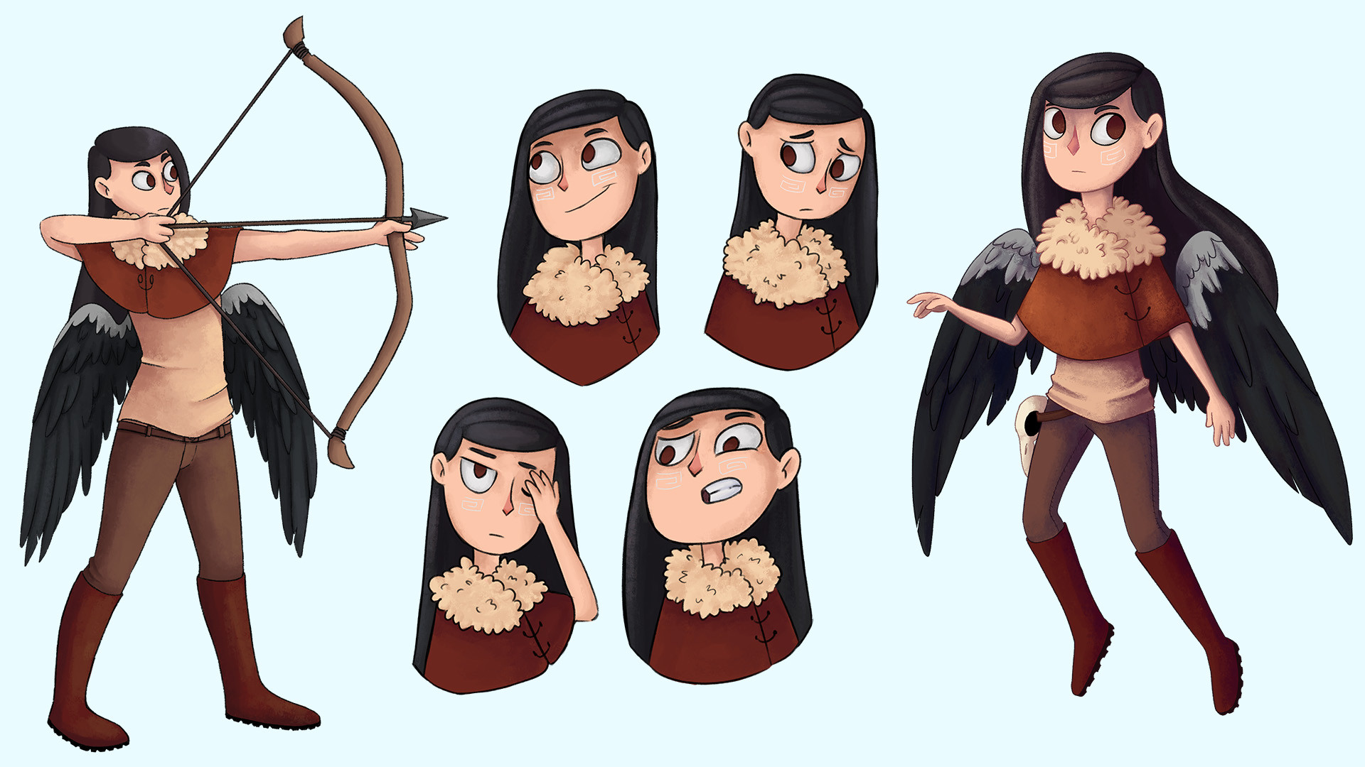 ArtStation - Character Sheet - Luna