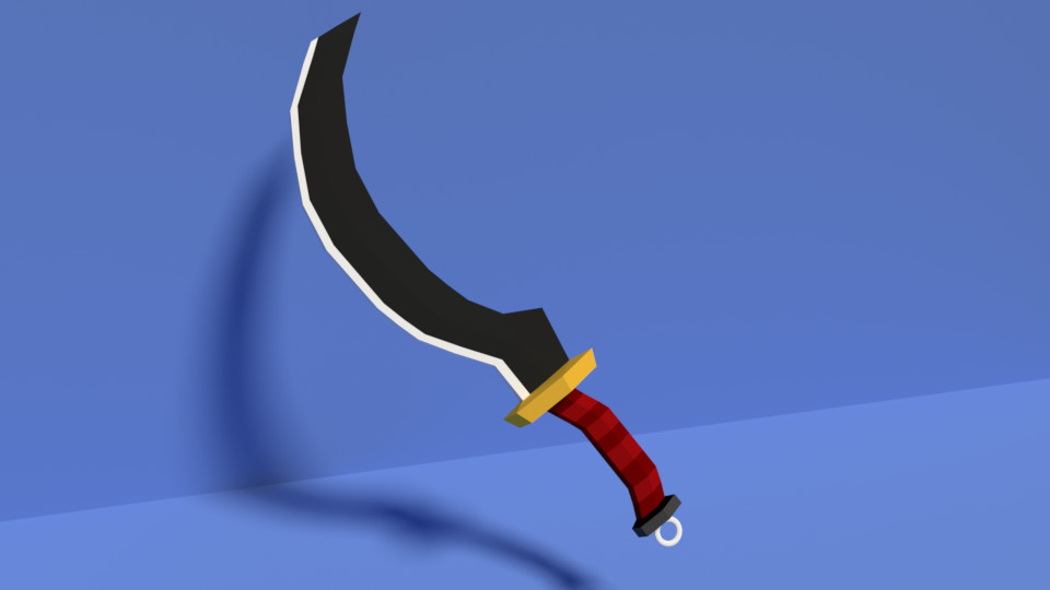 ArtStation - Low-Poly Curved Sword