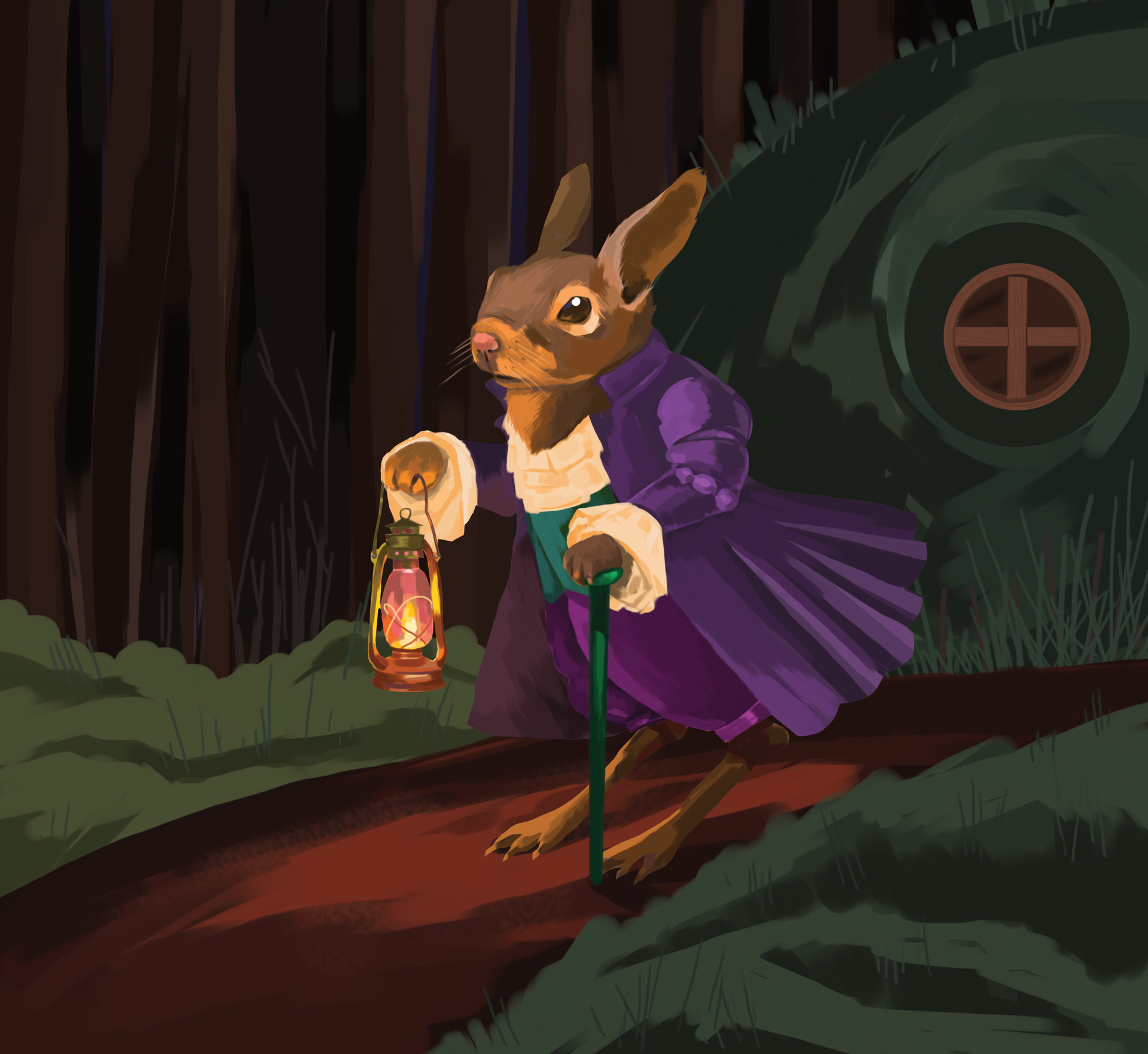 ArtStation - Jerboa with a lantern