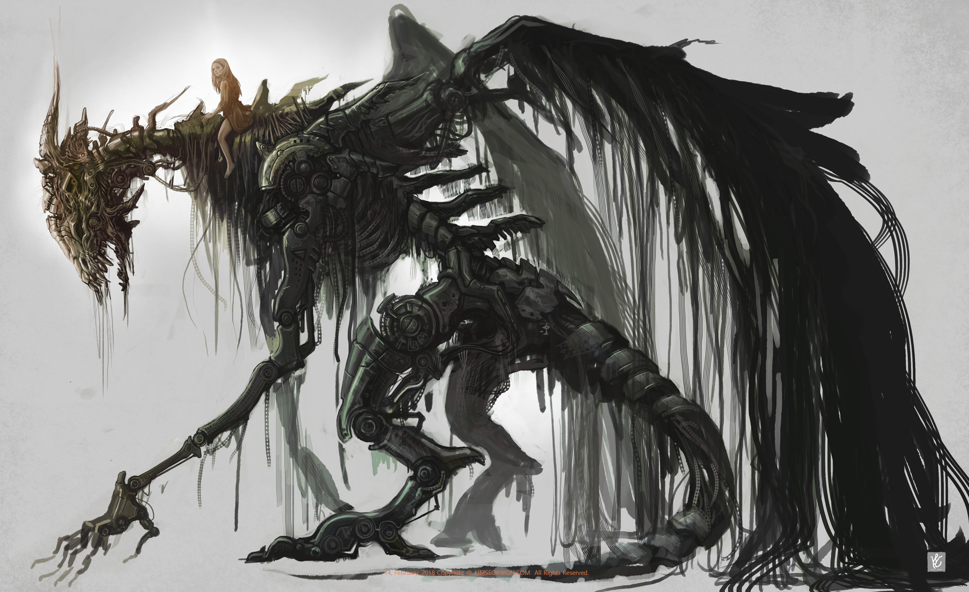 ArtStation - A girl & Killing Machine