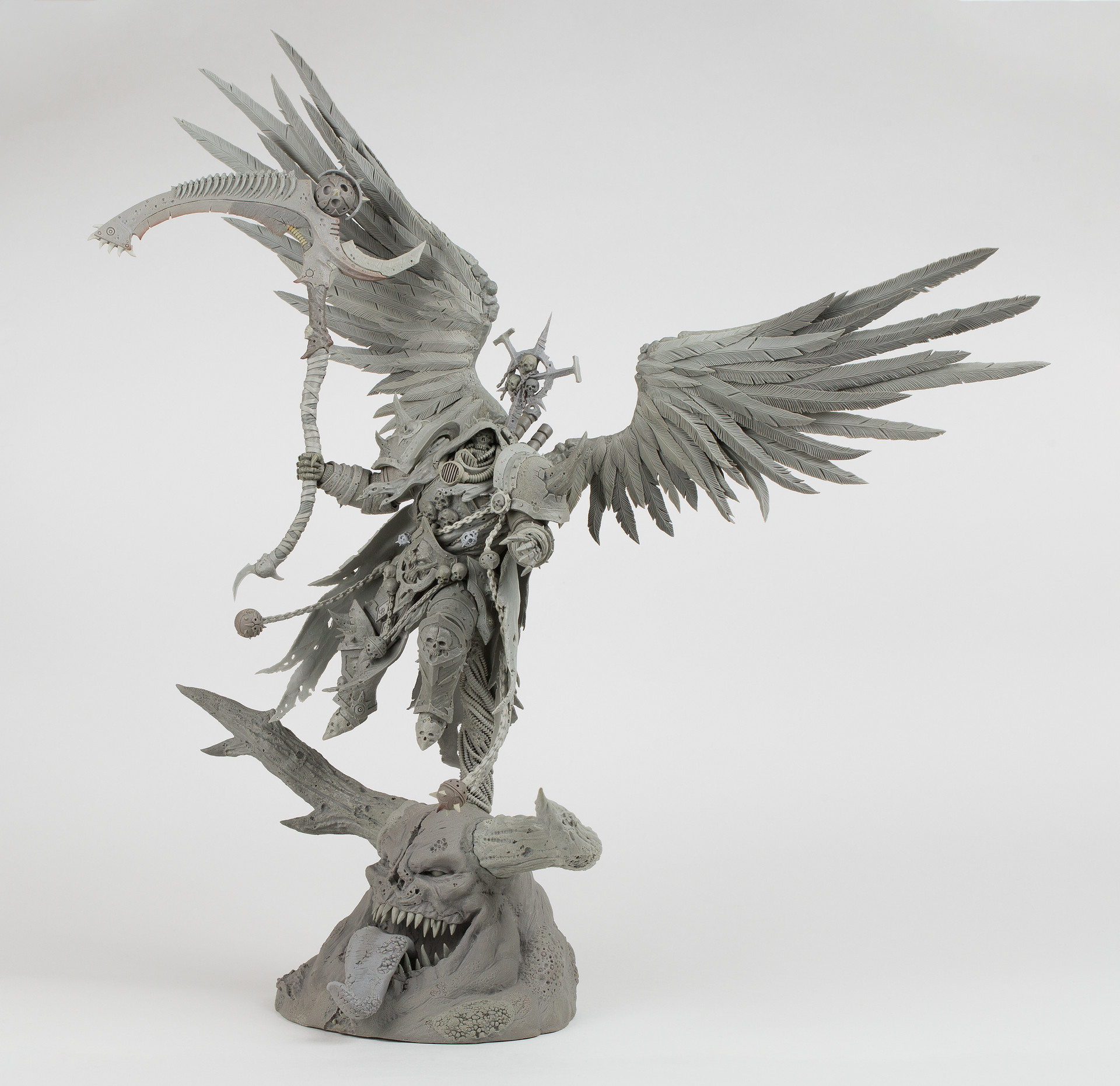 ArtStation - Warhammer Mortarion Demon prince custom model.