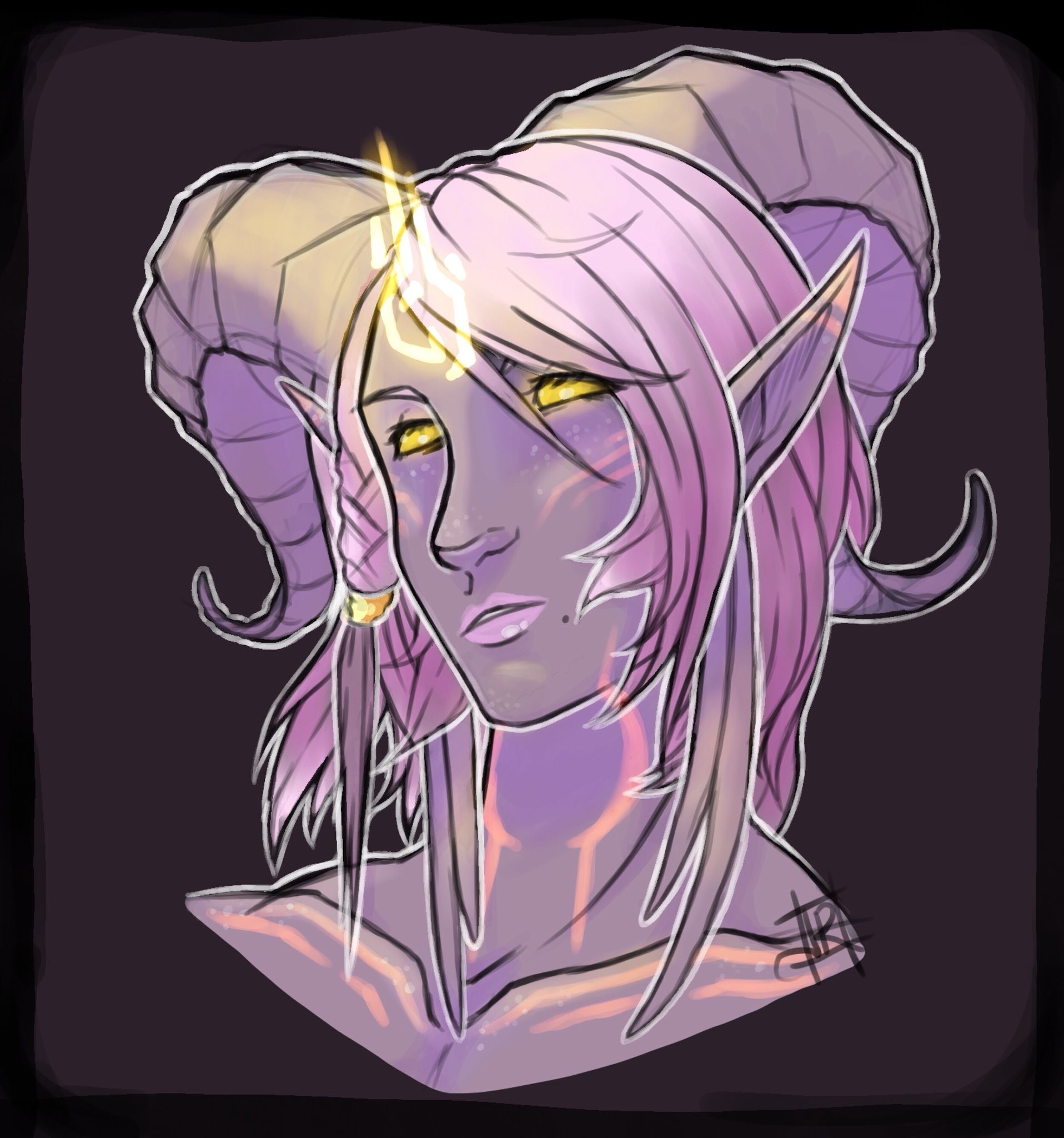 ArtStation - Lightforged Draenei Sketch