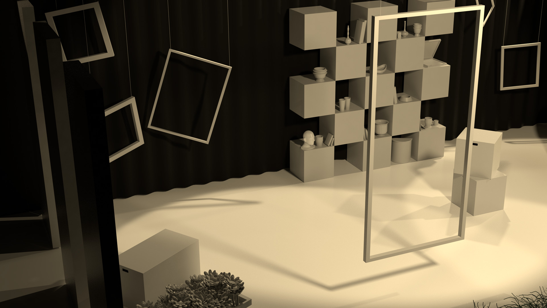 Evan Musin - Theater Scene Design 3D Render Study