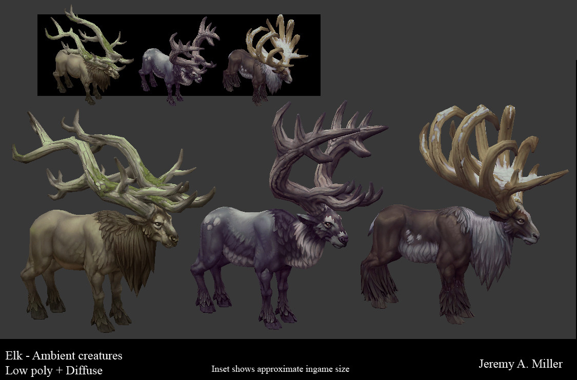 ArtStation - Elk Ambient Creatures