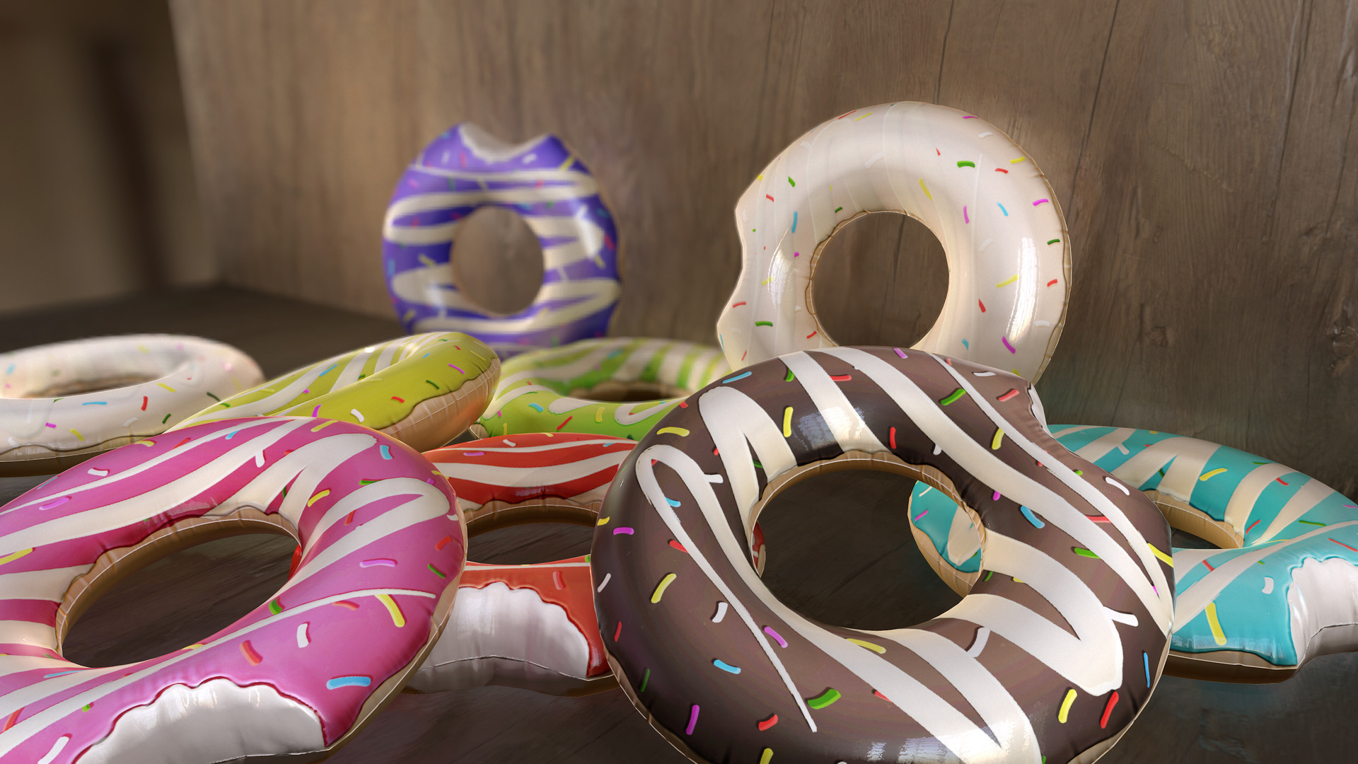 ArtStation - One Bite Donut Floaters