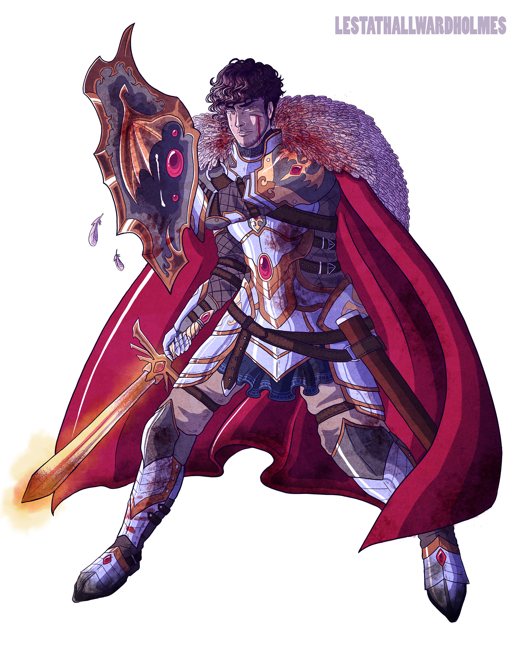 how to draw a dragon knight