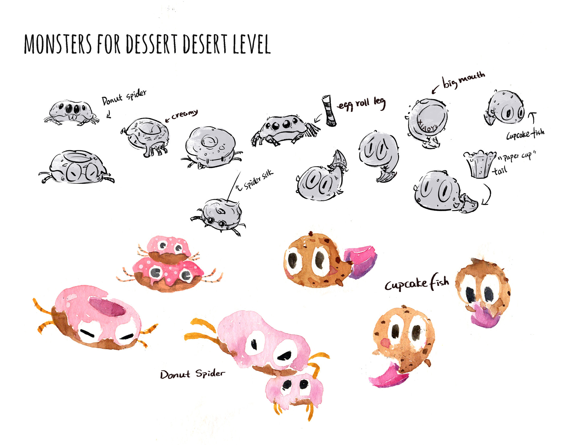 Xiaoyi Geng - Food Defender | Food monsters design