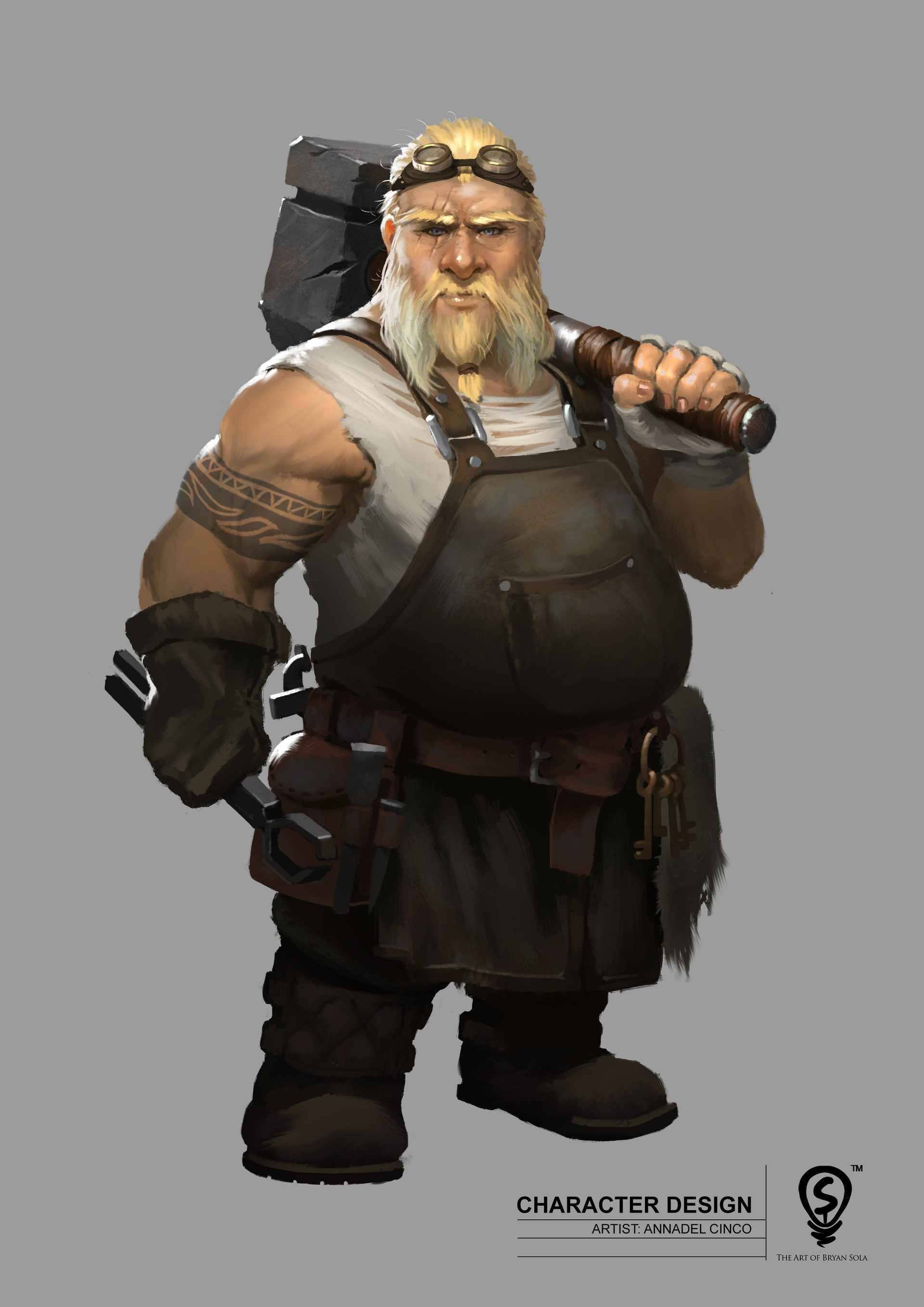 ArtStation - Character Design: Dwarf Blacksmith