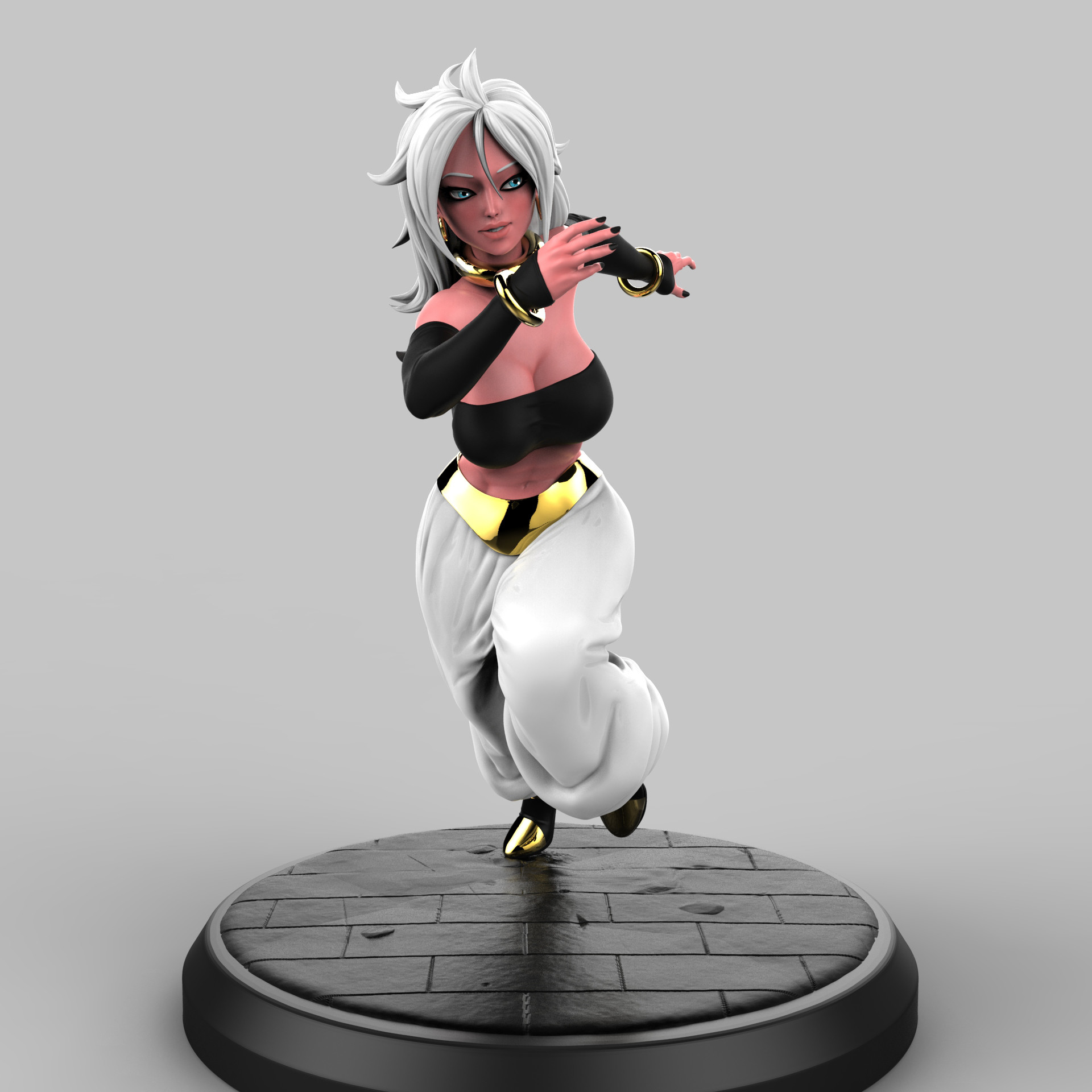 ArtStation - Android 21 majin buu form FanArt