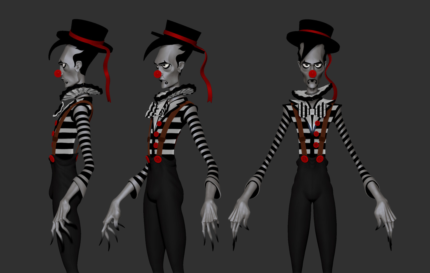 ArtStation - Low Poly clown, Party game
