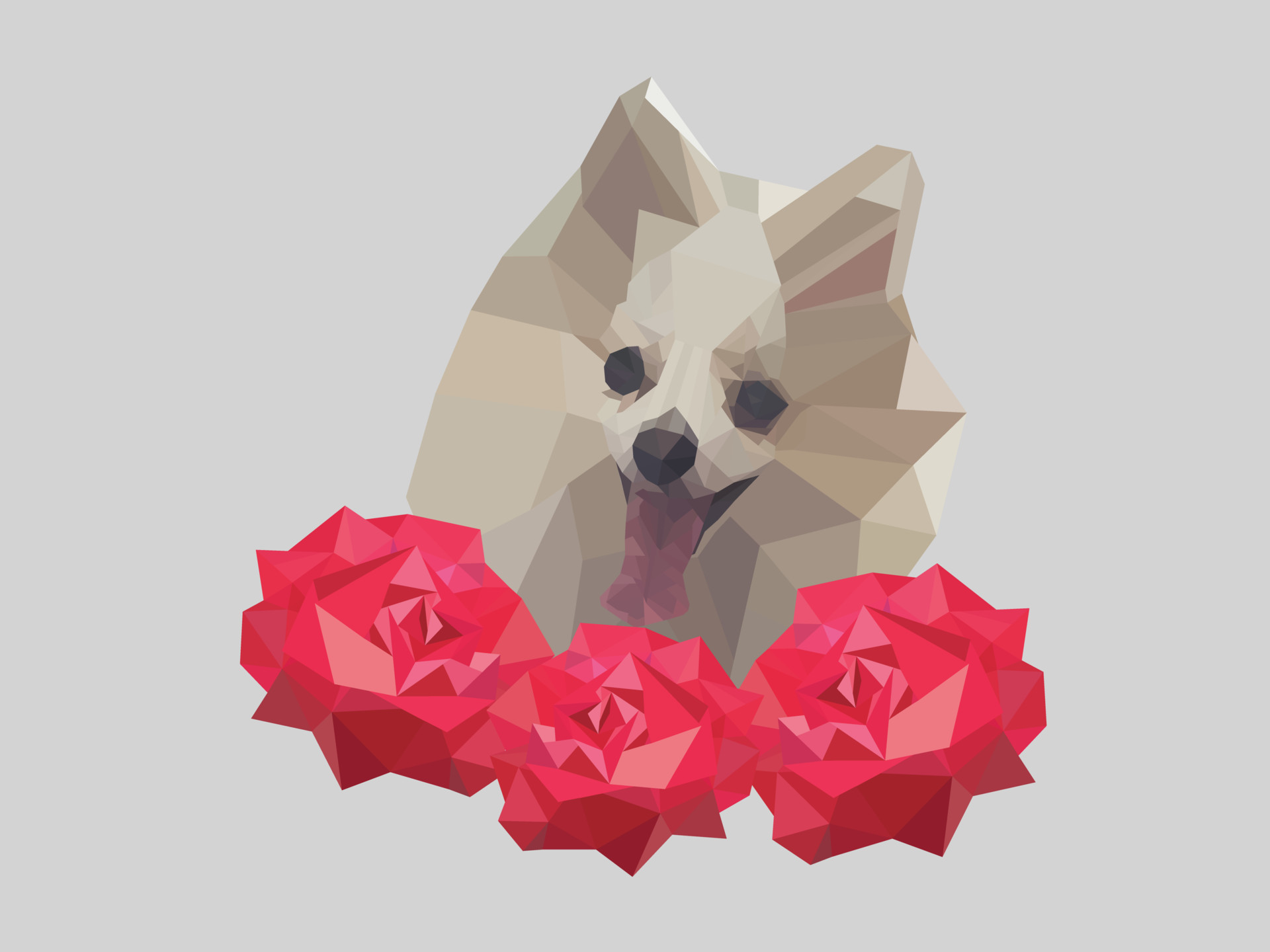 ArtStation - Polygonal Dog