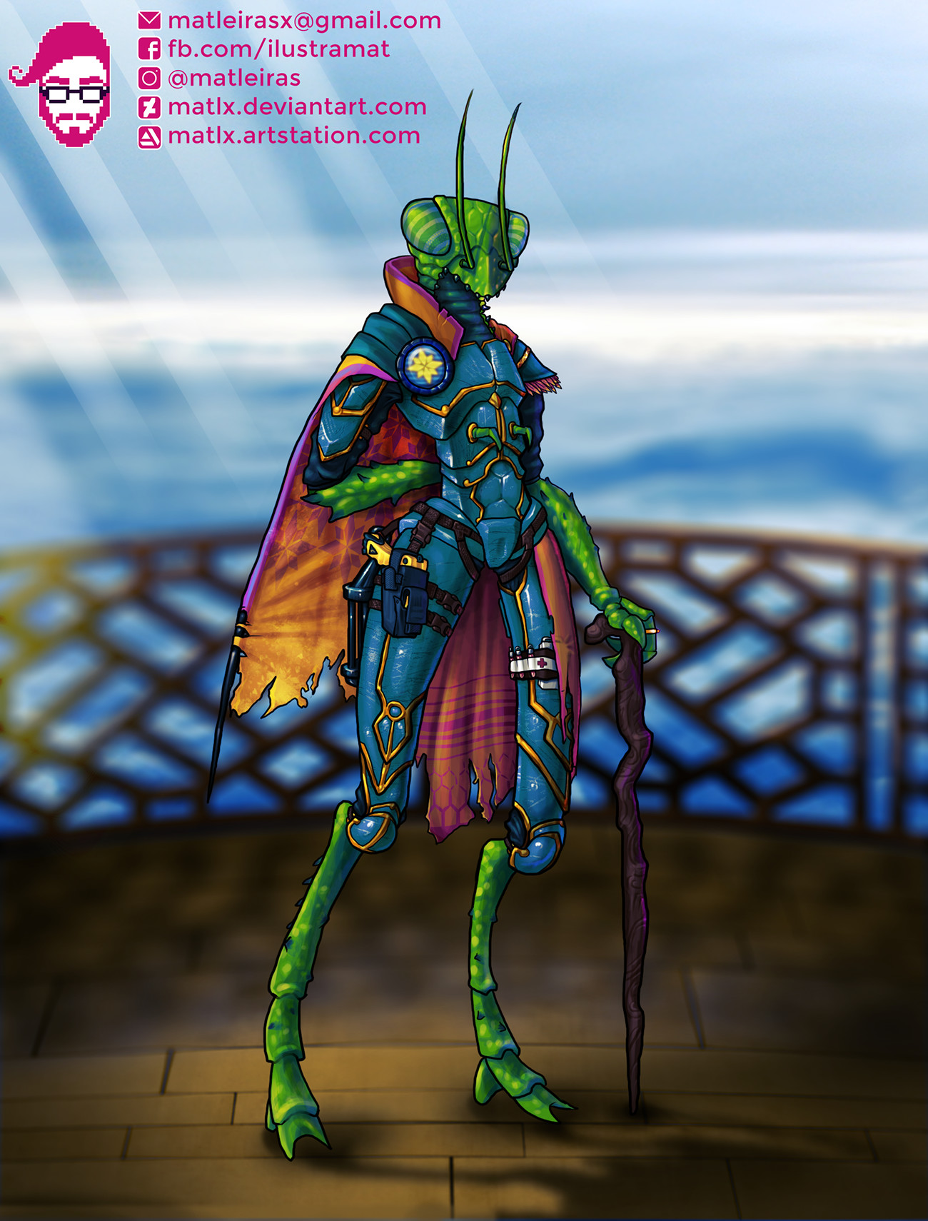 Shirren Mystic Healer - Nast Vori, "the Praying Mantis" : r/starfinder_rpg