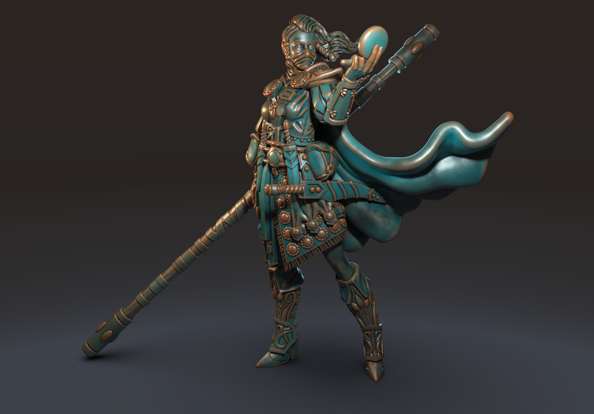 ArtStation - Girl with staff