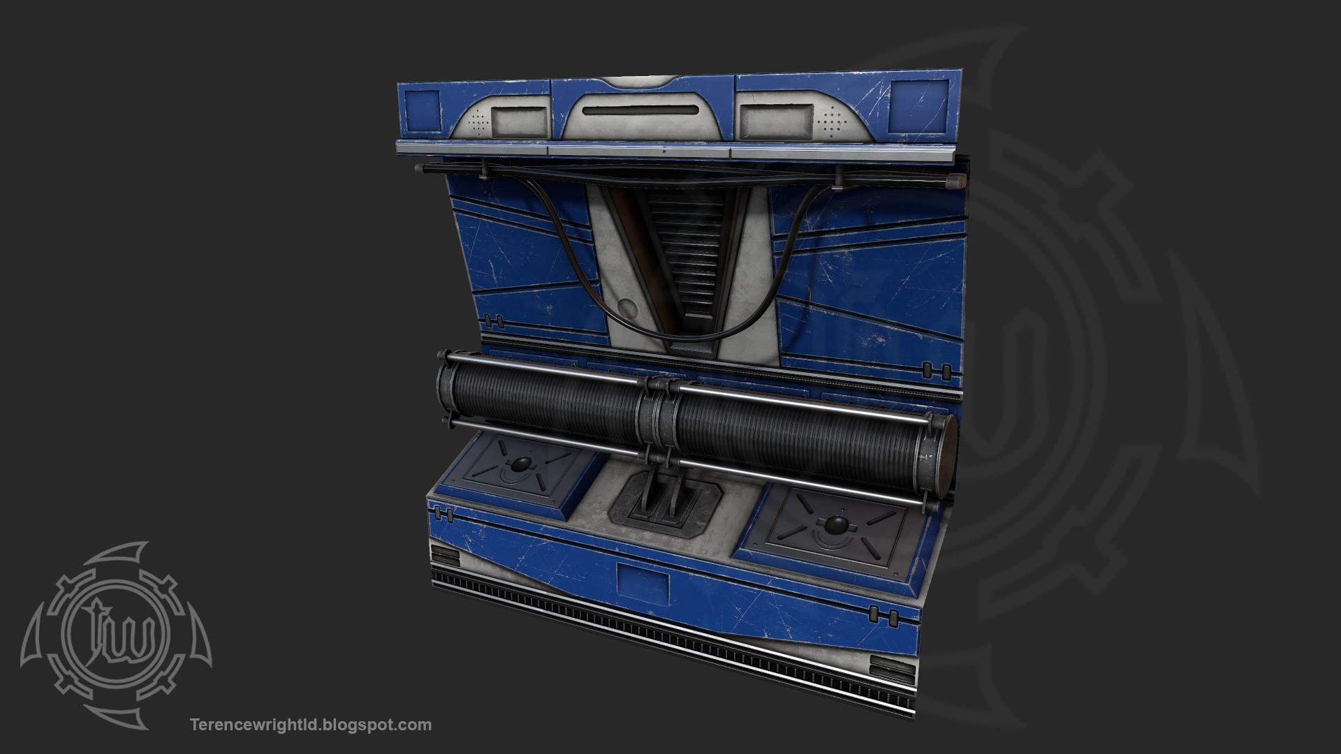 ArtStation - Sci-Fi Wall segment