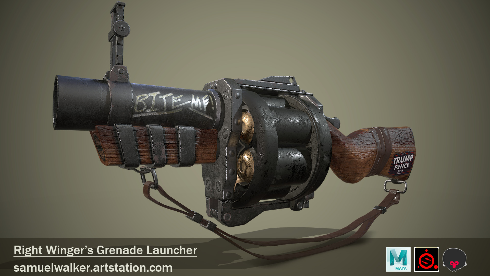 Samuel Walker - Right Winger's Grenade Launcher (TF2 Fanart)