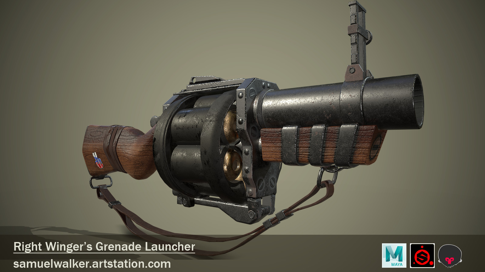 Samuel Walker - Right Winger's Grenade Launcher (TF2 Fanart)