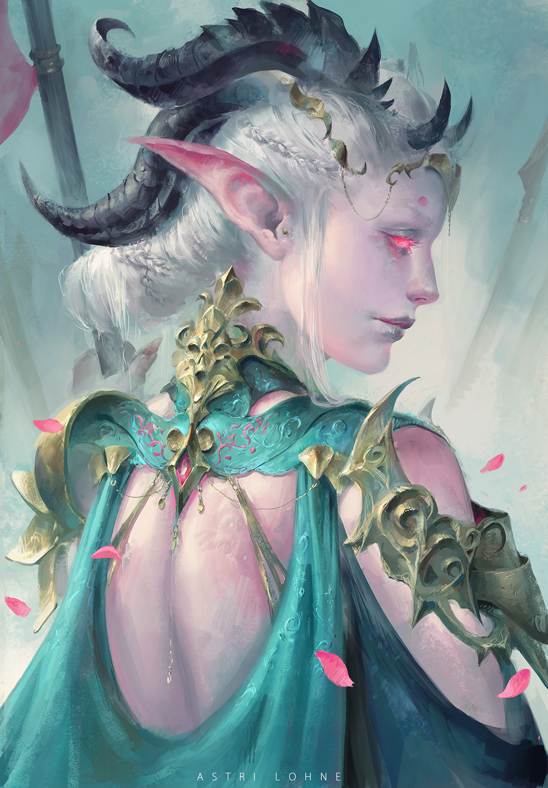 Pale One by Astri Lohne : r/ImaginaryMonsterGirls