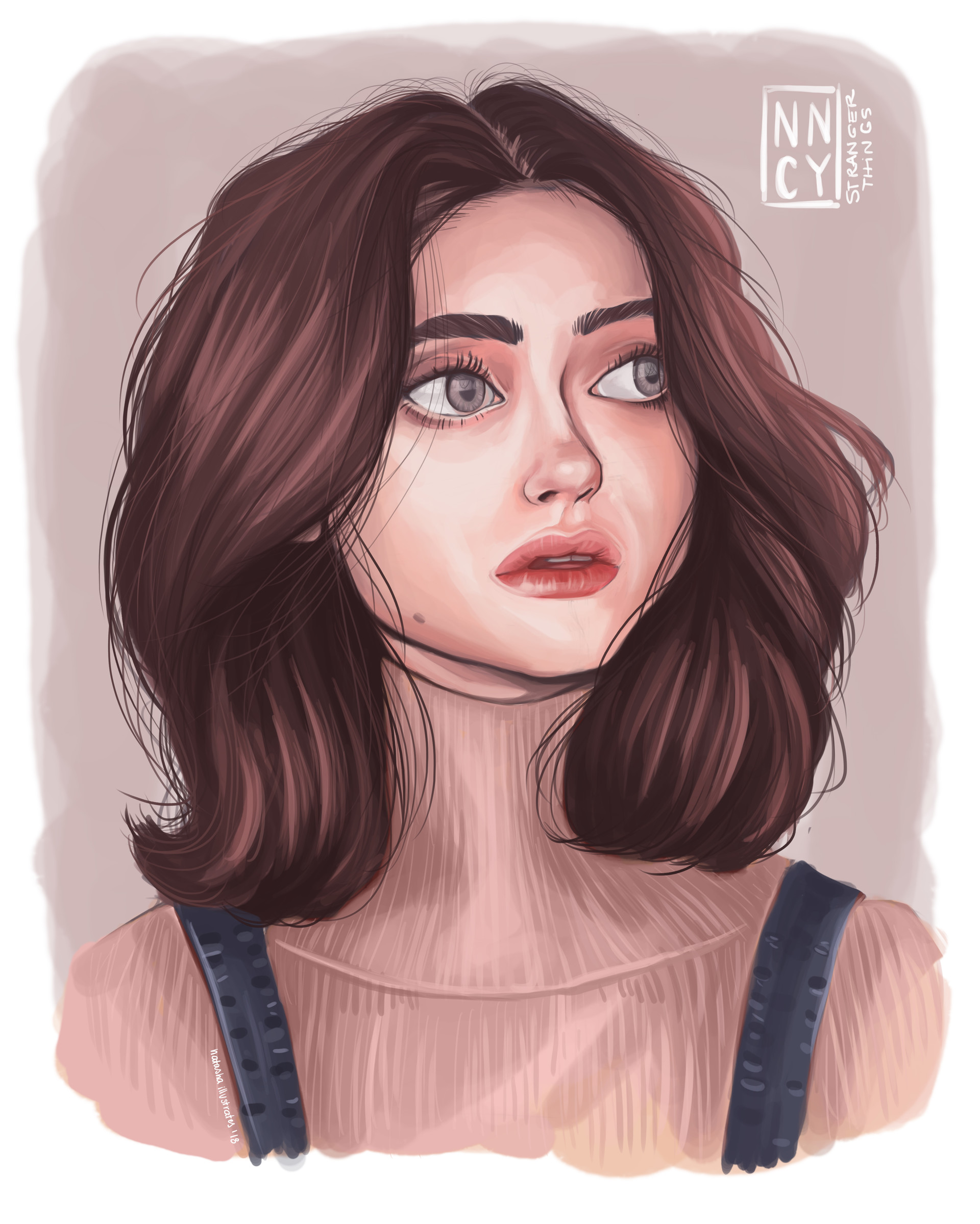 ArtStation - Digital portrait of Nancy (Stranger Things serie)