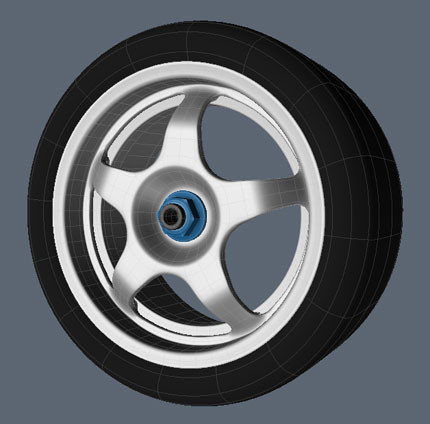 ArtStation - Racing tire and wheel