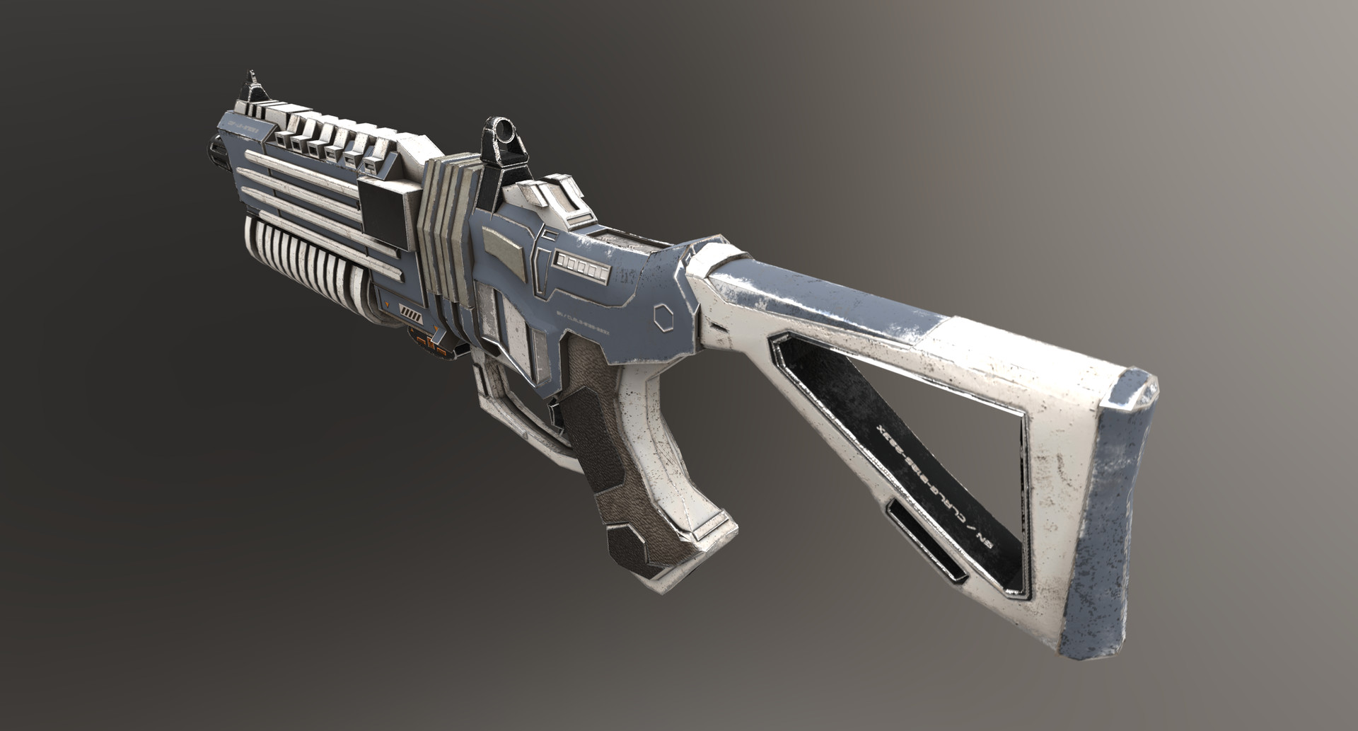 Shaun Williams - Laser Rifle - Realistic Low Poly Futuristic Weapon