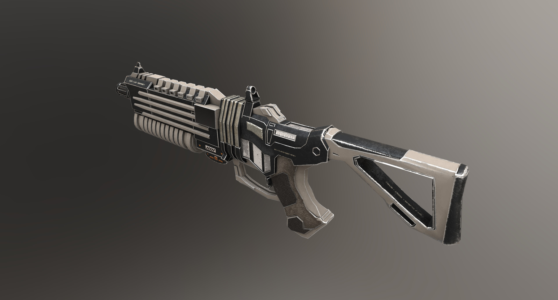 Shaun Williams - Laser Rifle - Realistic Low Poly Futuristic Weapon