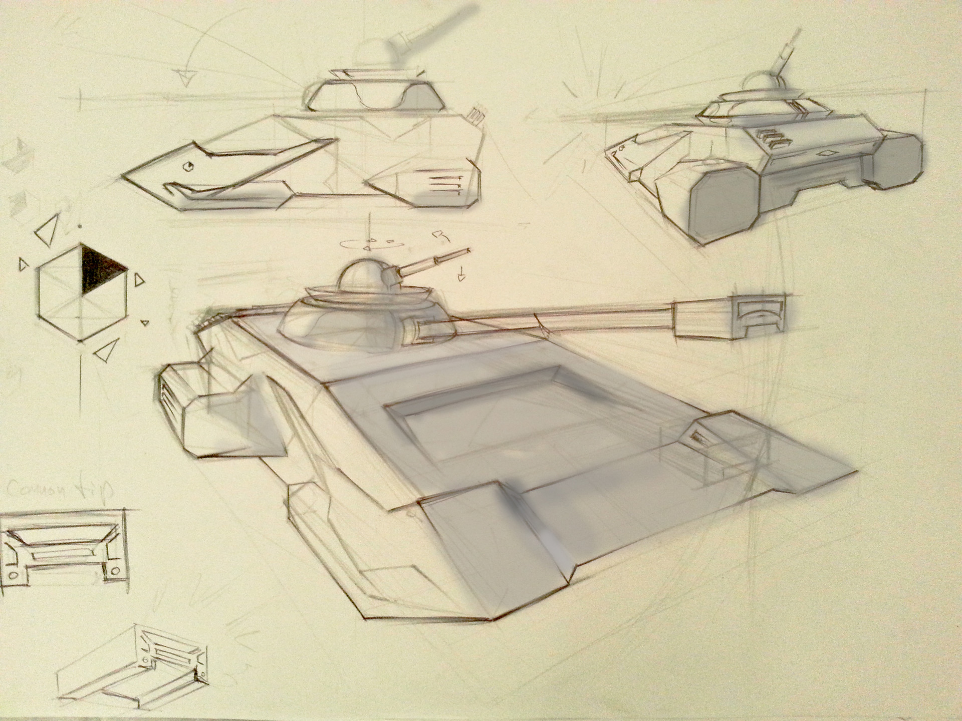 ArtStation - Tank drawings
