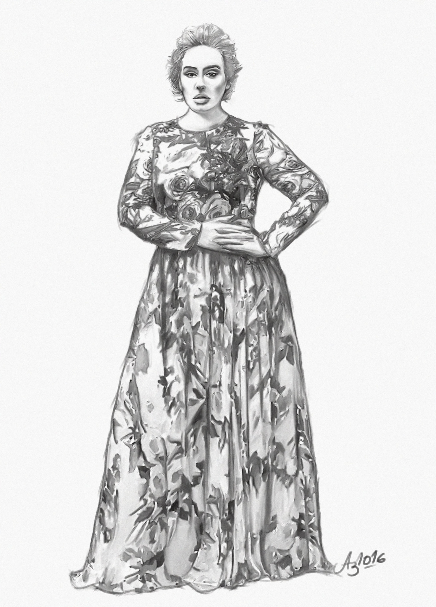 ArtStation - Adele portrait