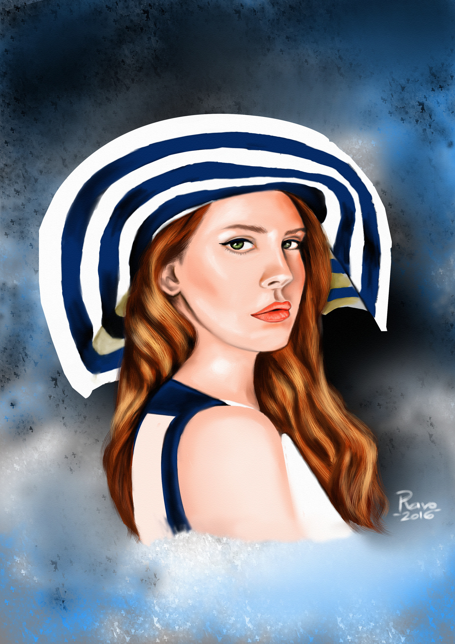 ArtStation - Lana Del Rey portrait