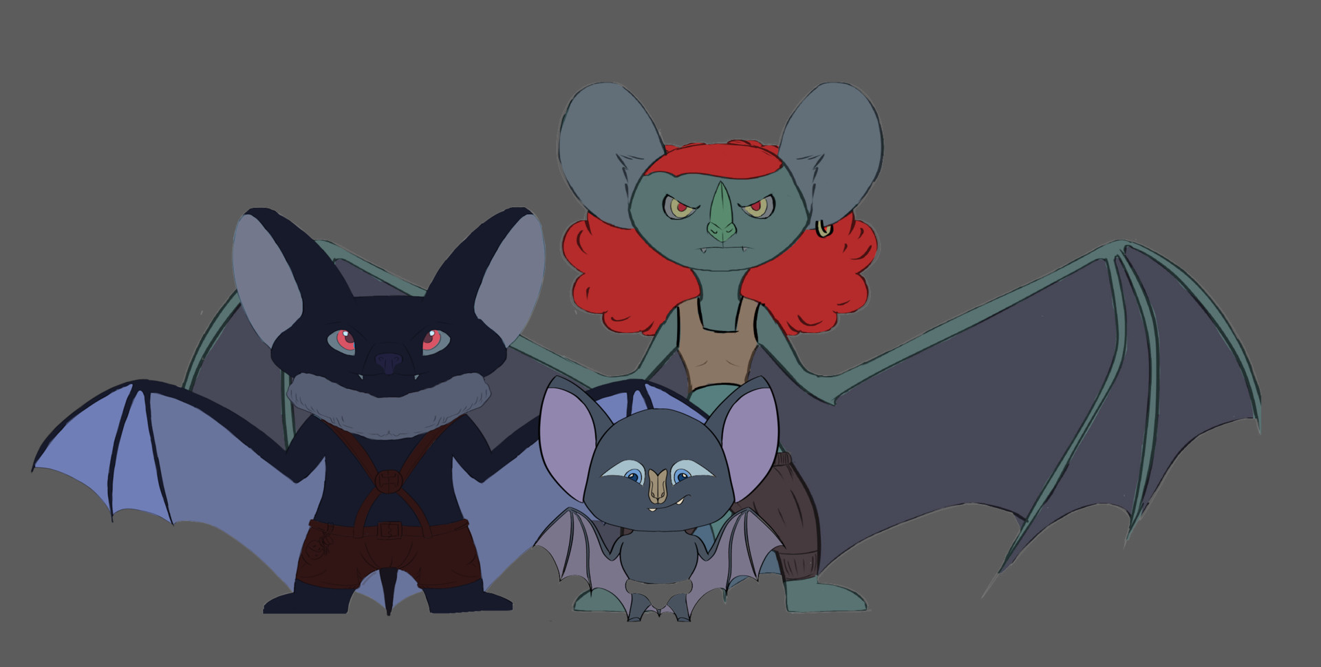 ArtStation - GloomBats Family