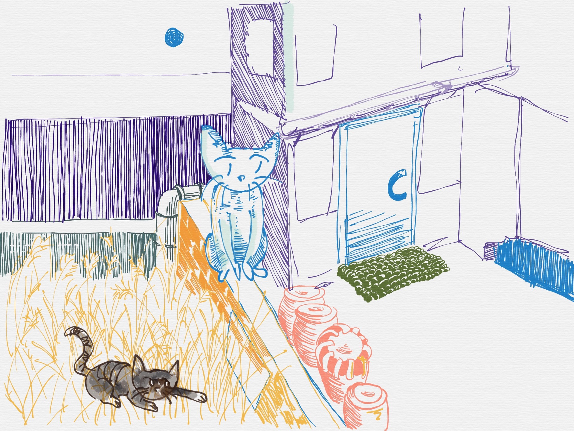 ArtStation - Cat doodle