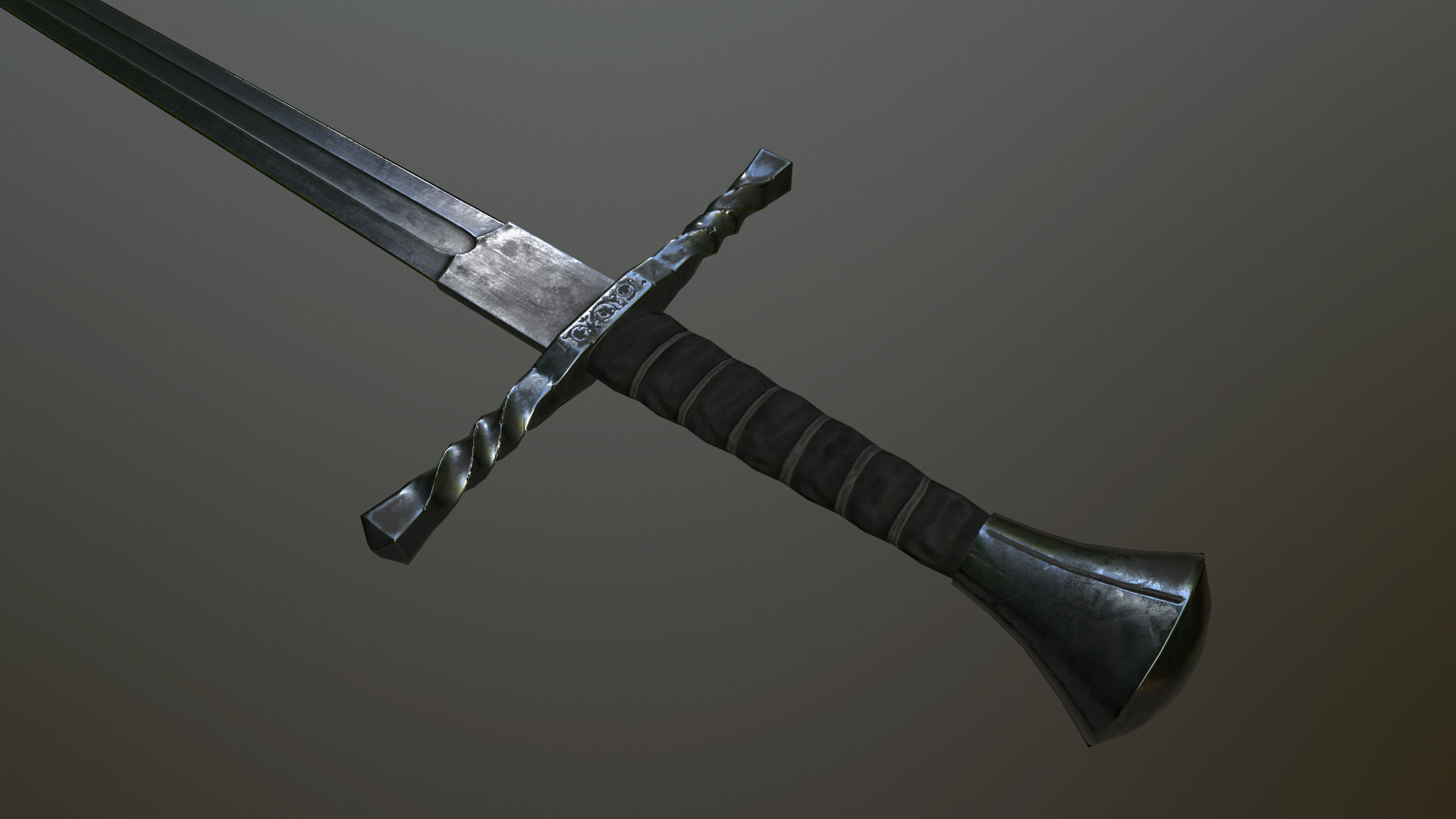 ArtStation - Medieval sword (Low poly)