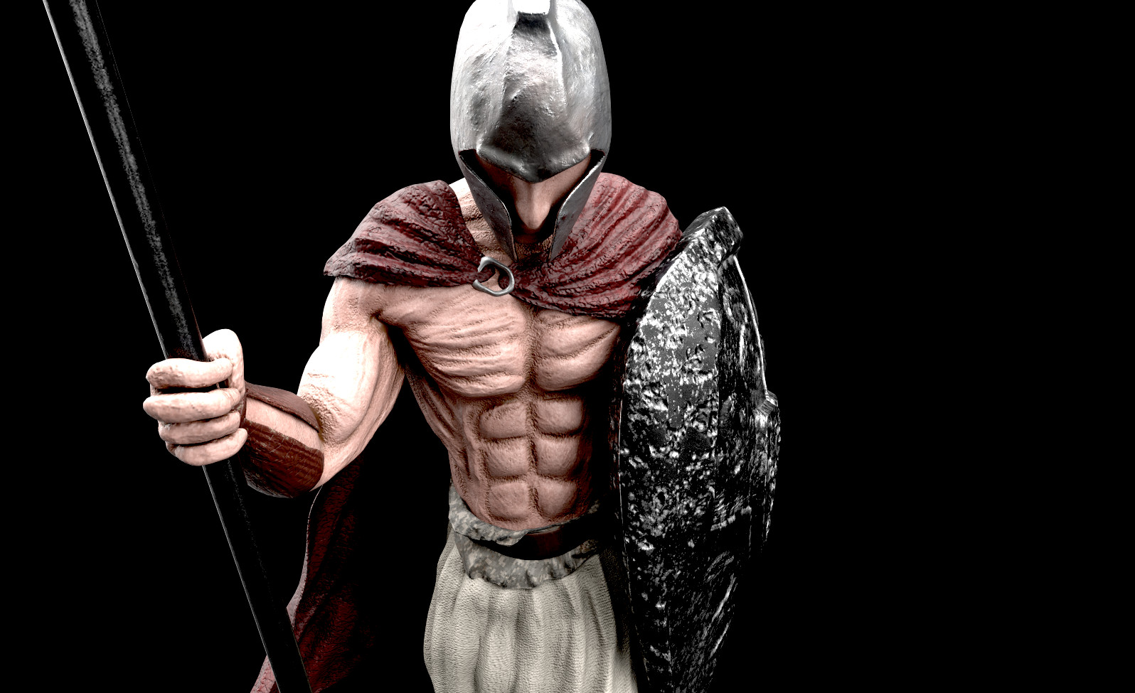 ArtStation - Spartan w/ Shield of Snakes