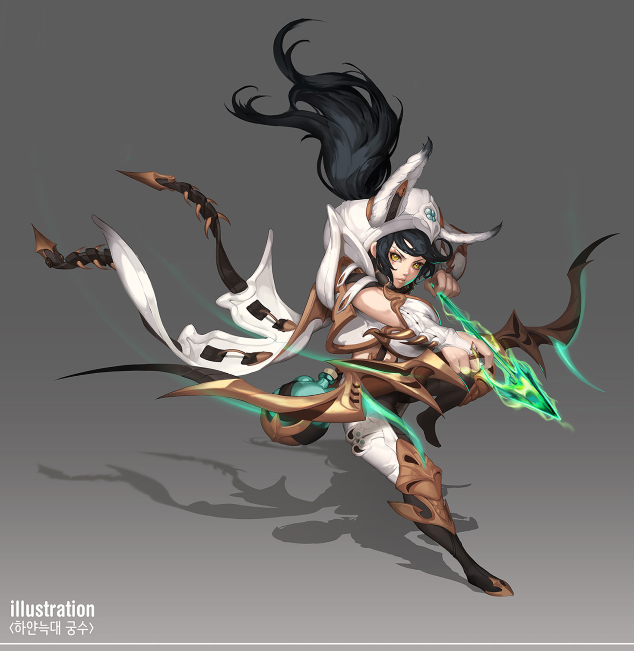 ArtStation - White Wolf Archer