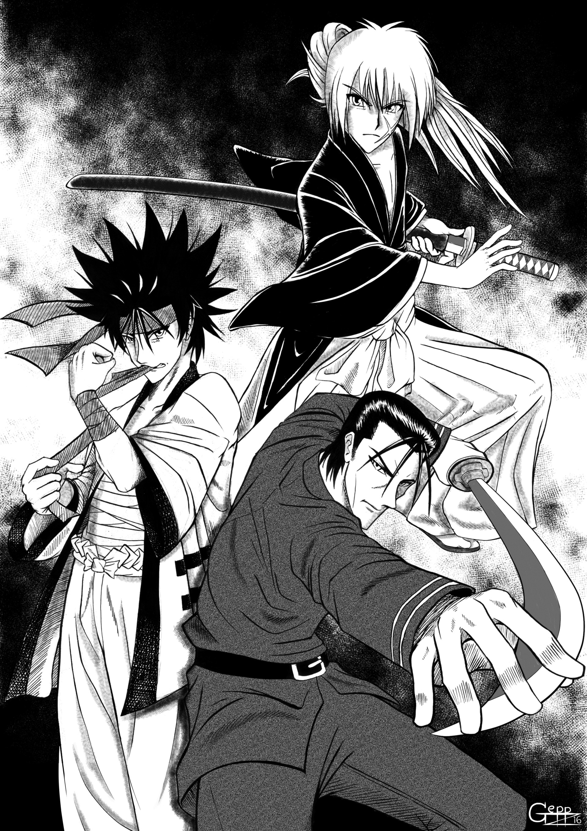 ArtStation - Tribute to Nobuhiro Watsuki