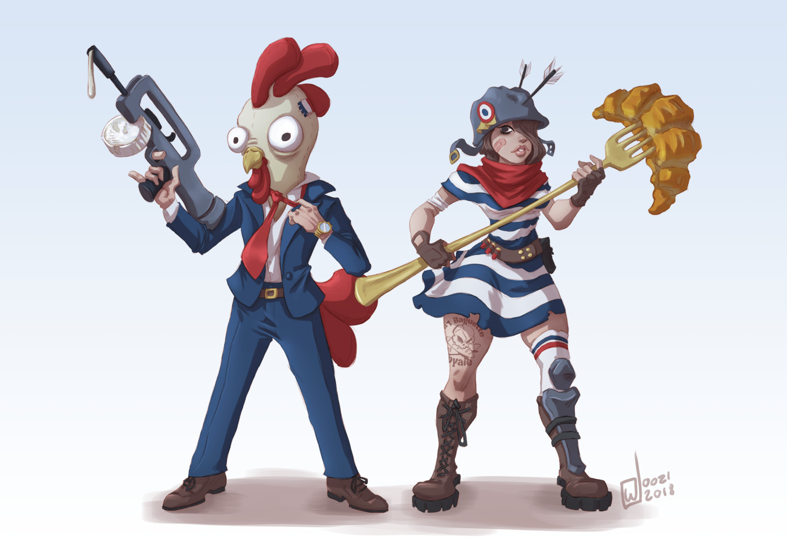 Rémi Pondepeyre - Epic Game's Fortnite "French baguette" Skin