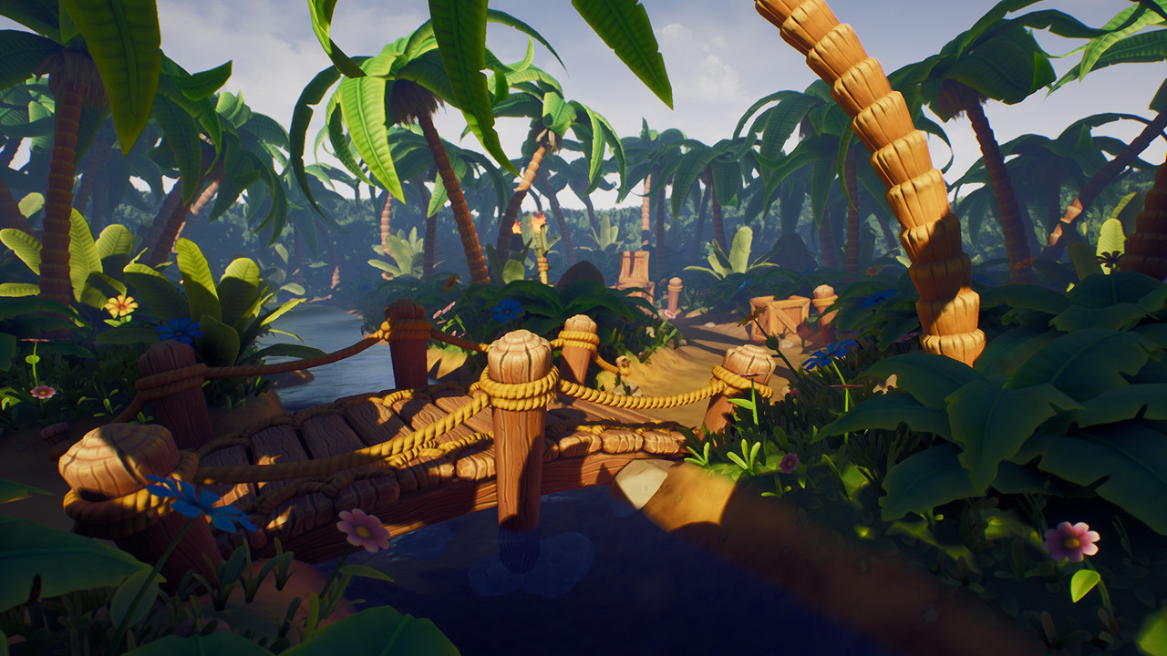 stylized jungle