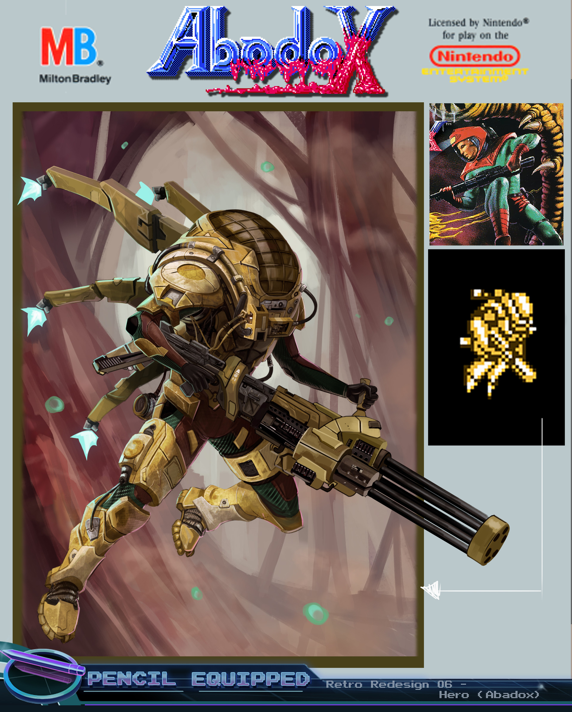 ArtStation - Retro Redesign 06 - Hero (Abadox)