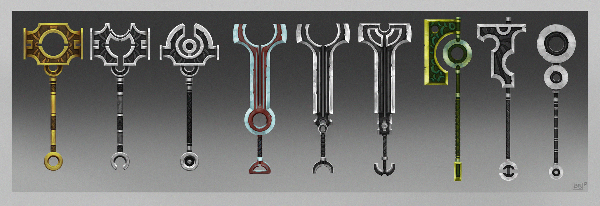 ArtStation - Rough Weapon Designs