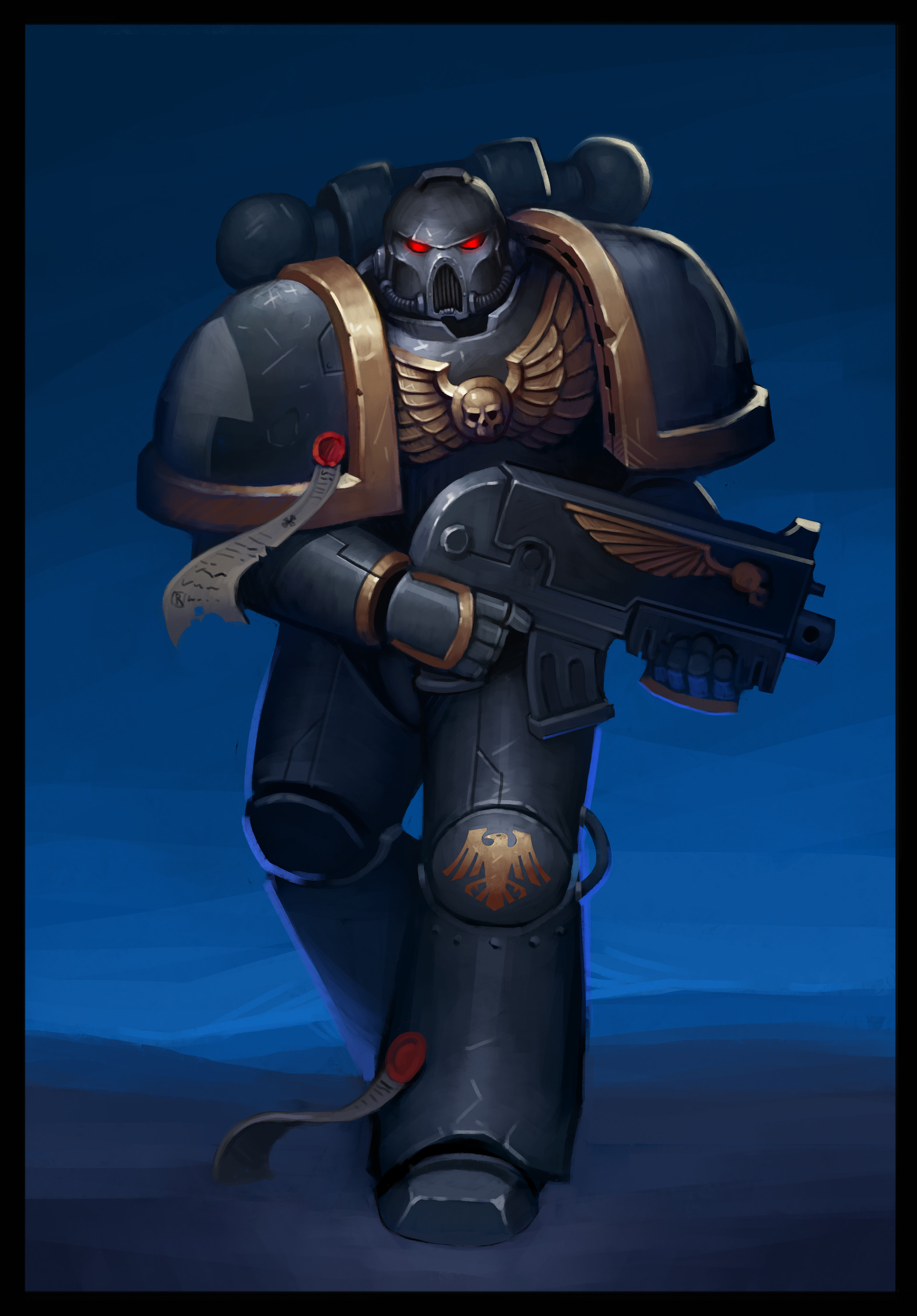 ArtStation - Raven Guard Tactical Marine