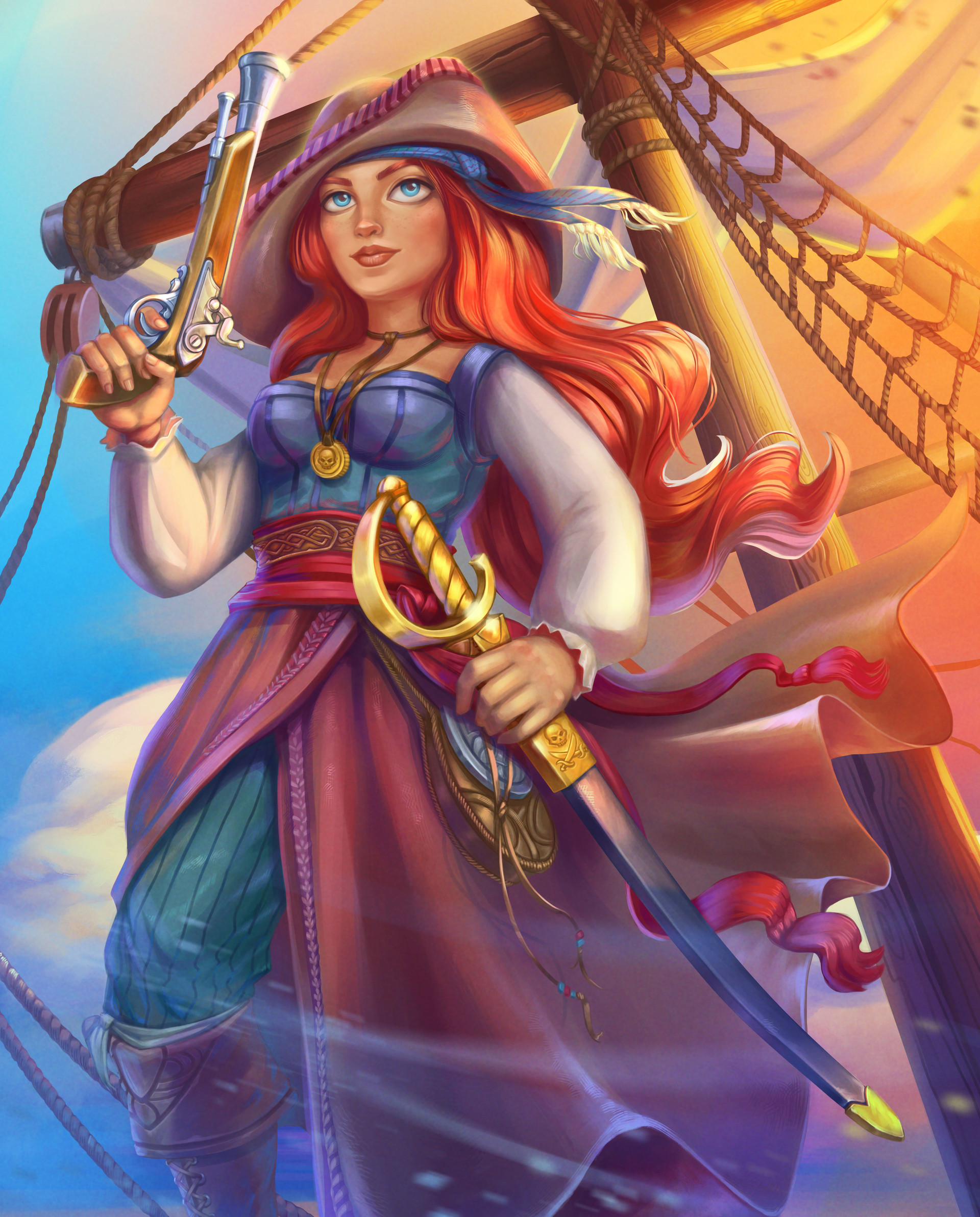 ArtStation - Pirate girl
