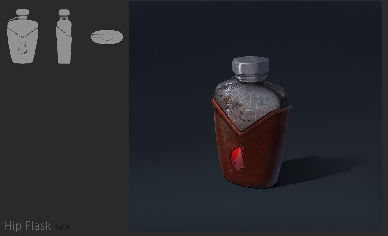 ArtStation - Hip Flask Design