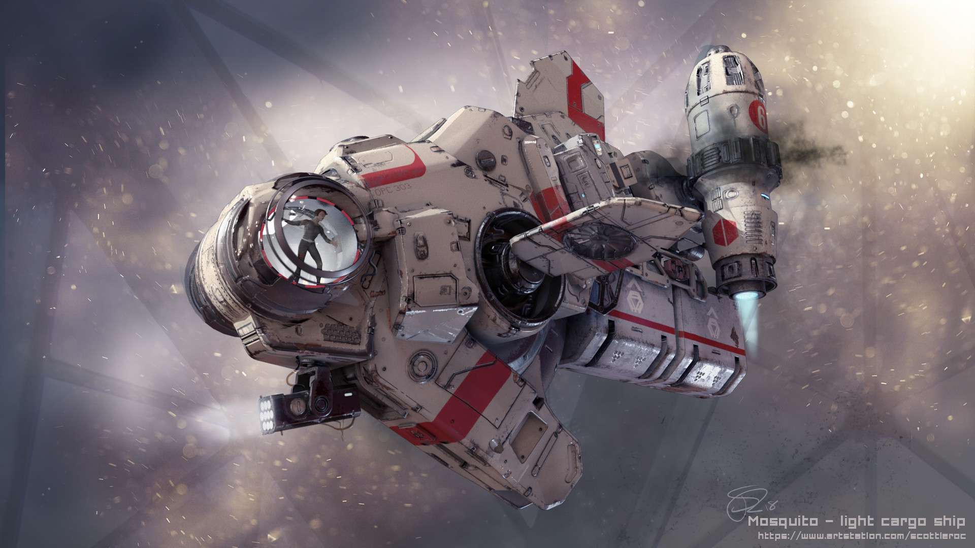 space cargo ship concept