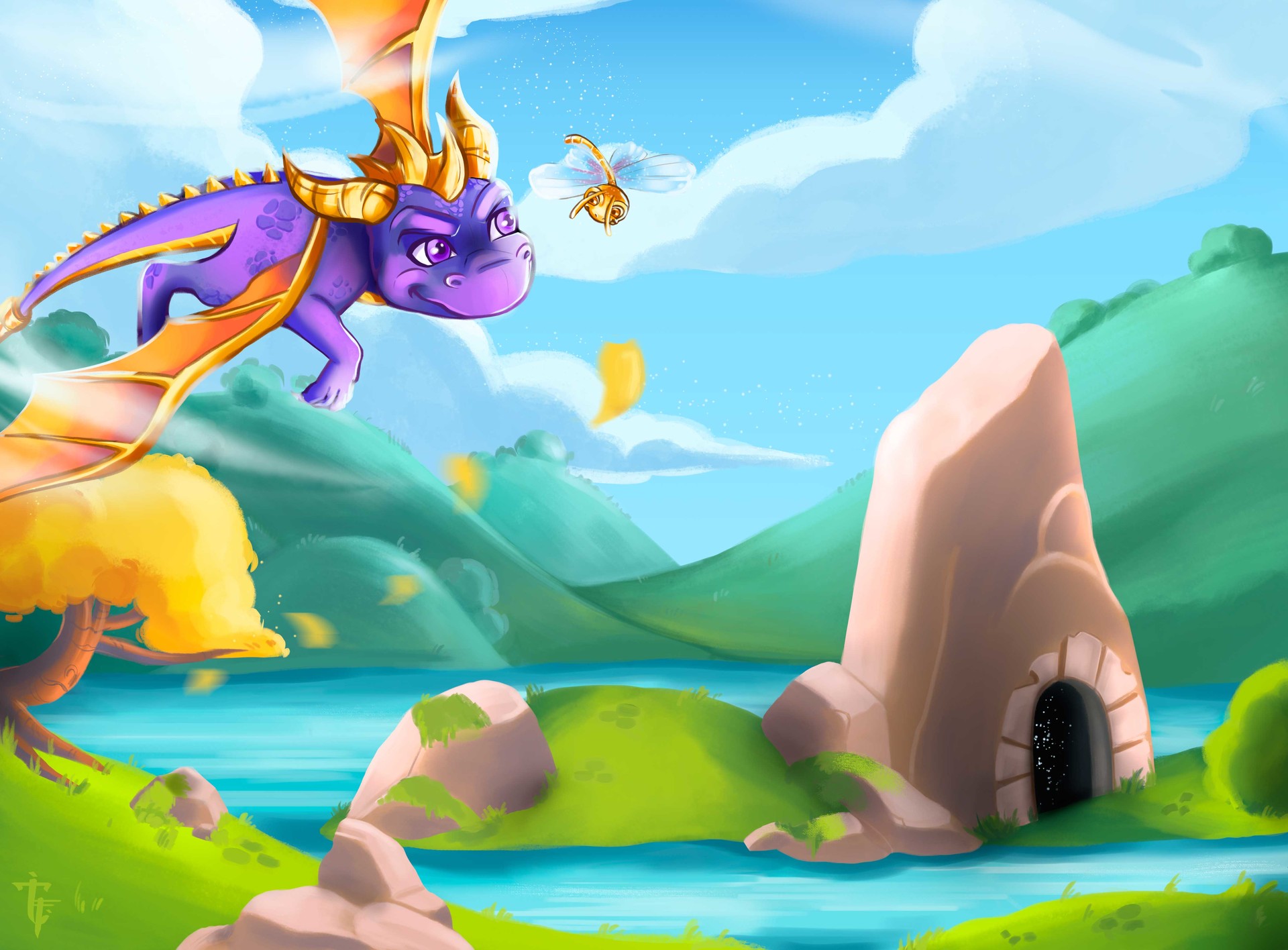 ArtStation - Spyro and Sparx