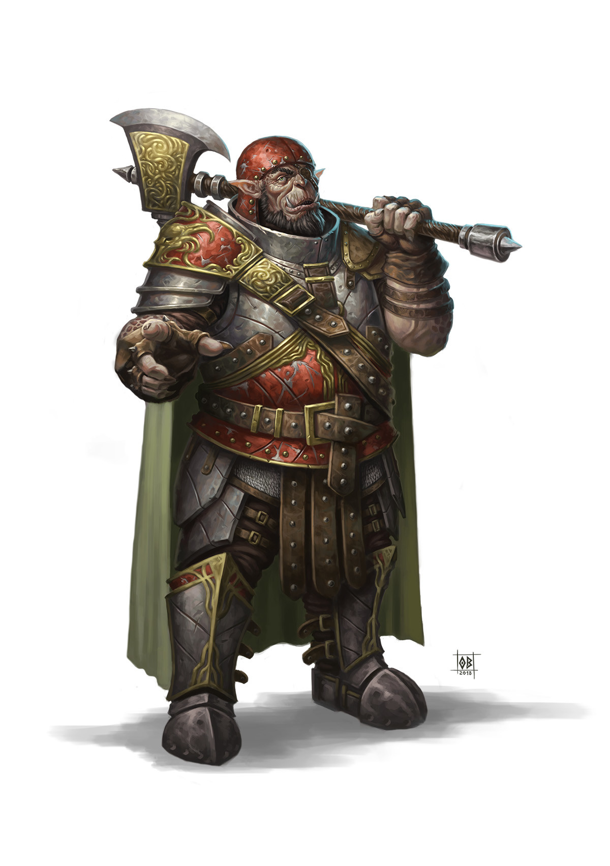 Orc Mercenary by Olivier Bernard : r/ImaginaryOrcs