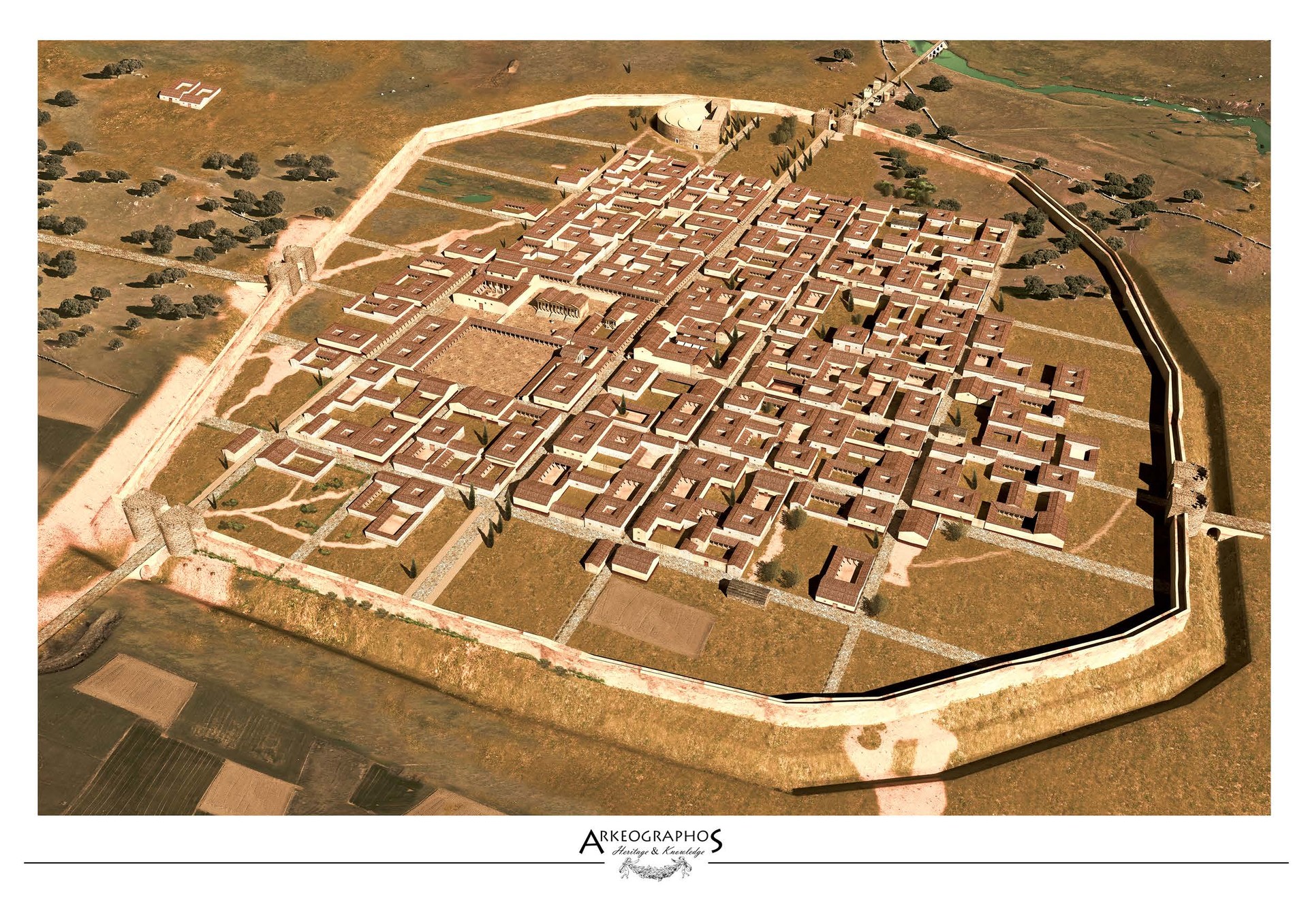 ArtStation - Roman city of Regina Turdulorum (Spain)