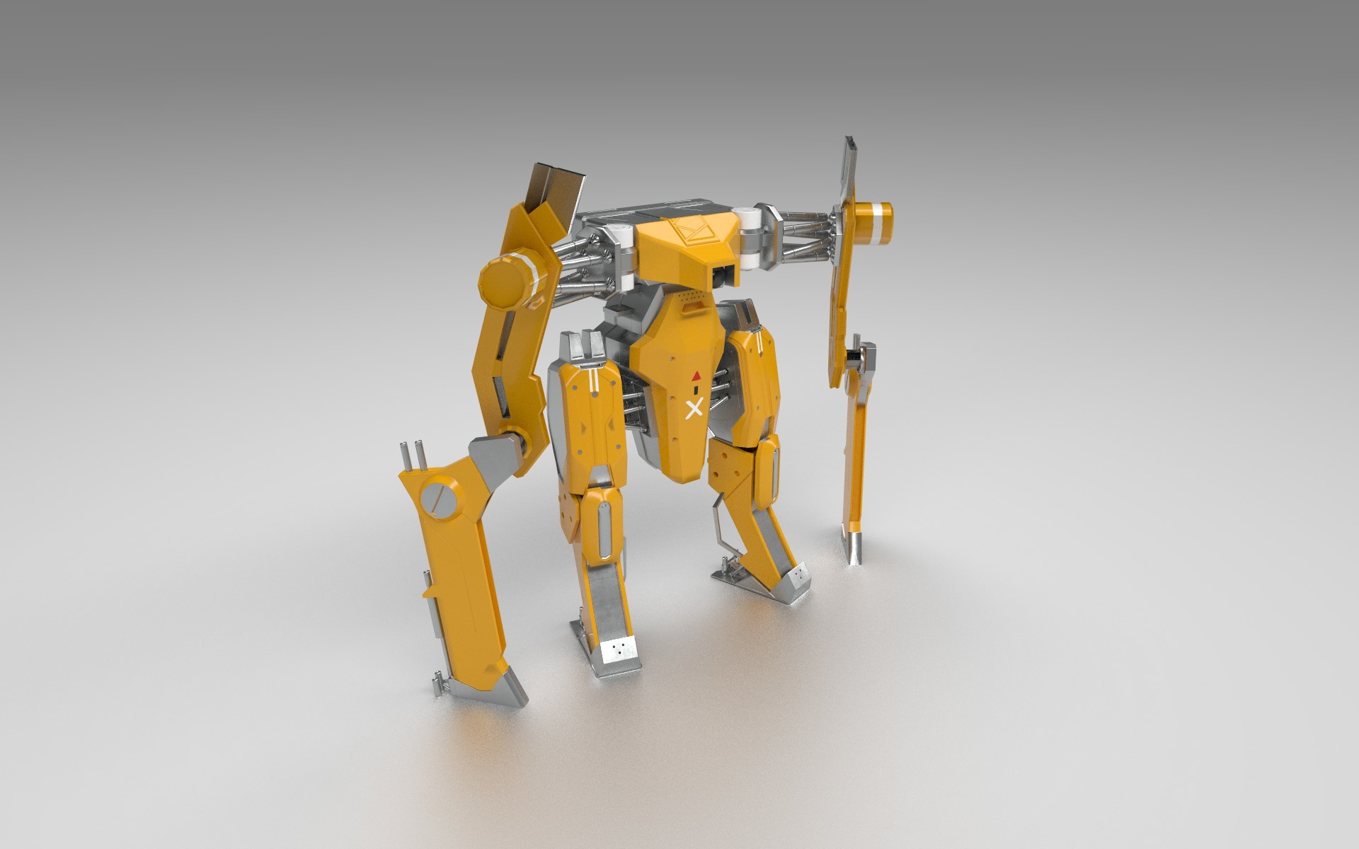 ArtStation - Toy Mech - Simplistic Hard Surface