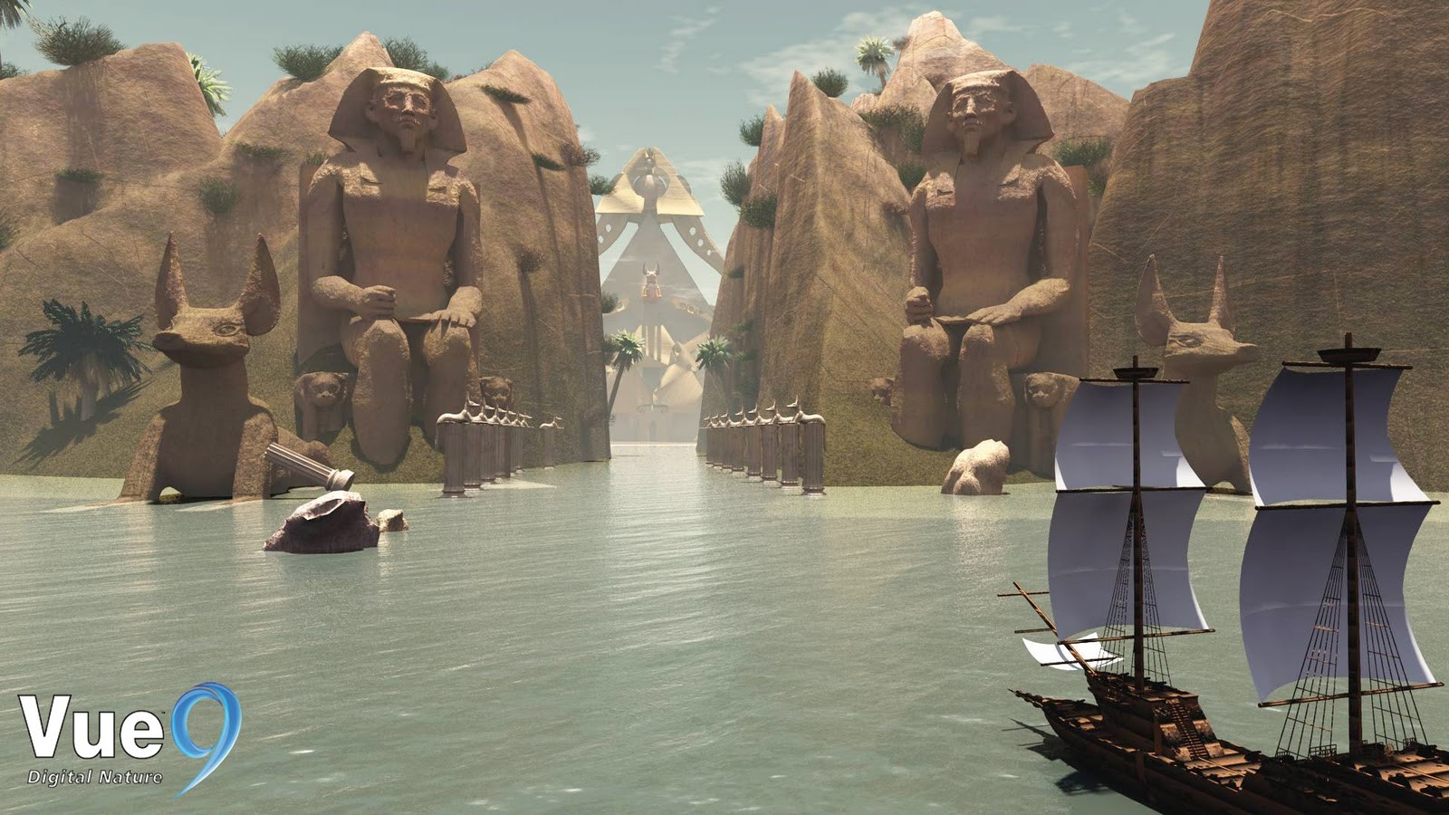 ArtStation - The lost city of Anubis concept Art