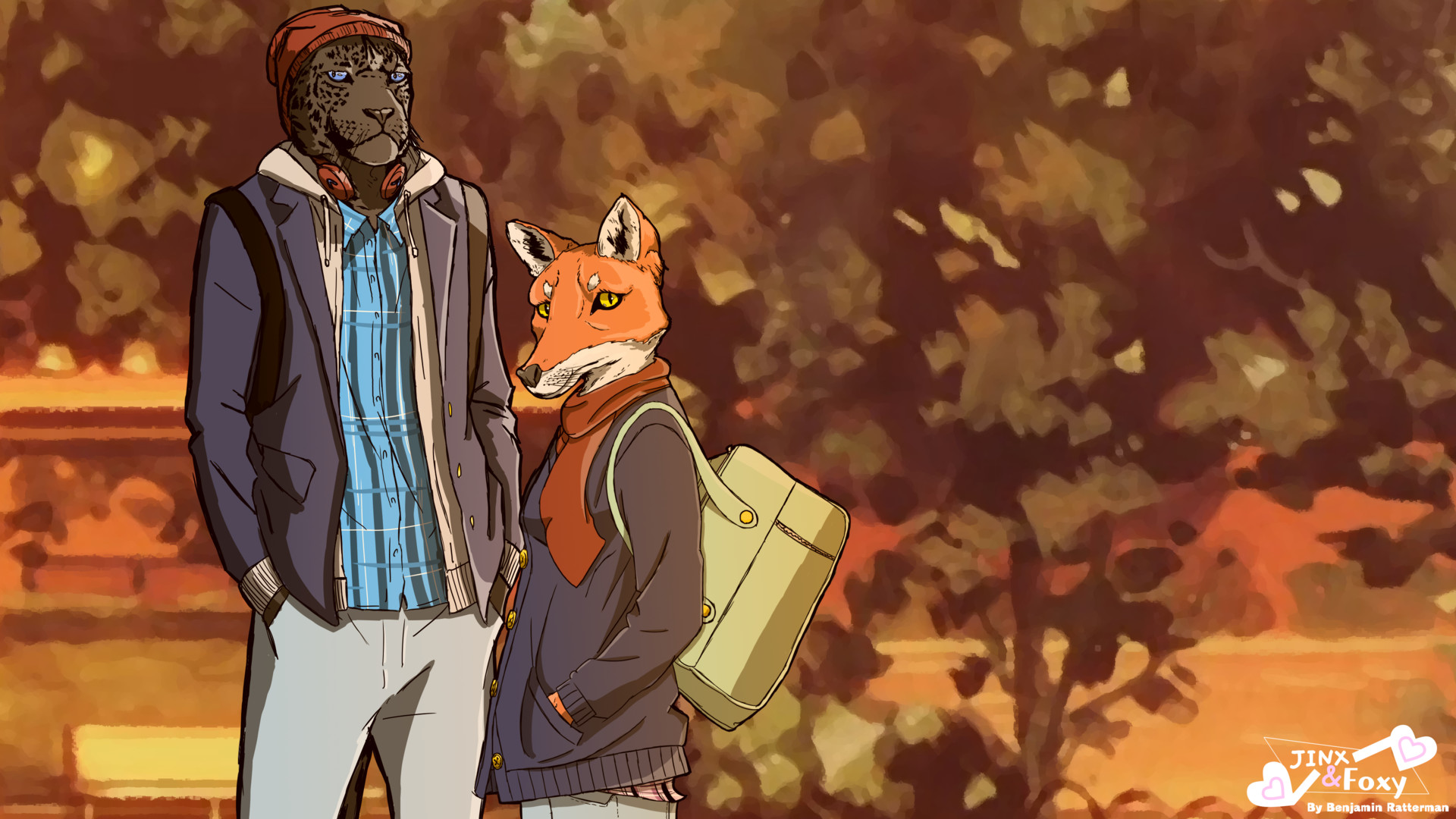 ArtStation - Jinx and Foxy - Together