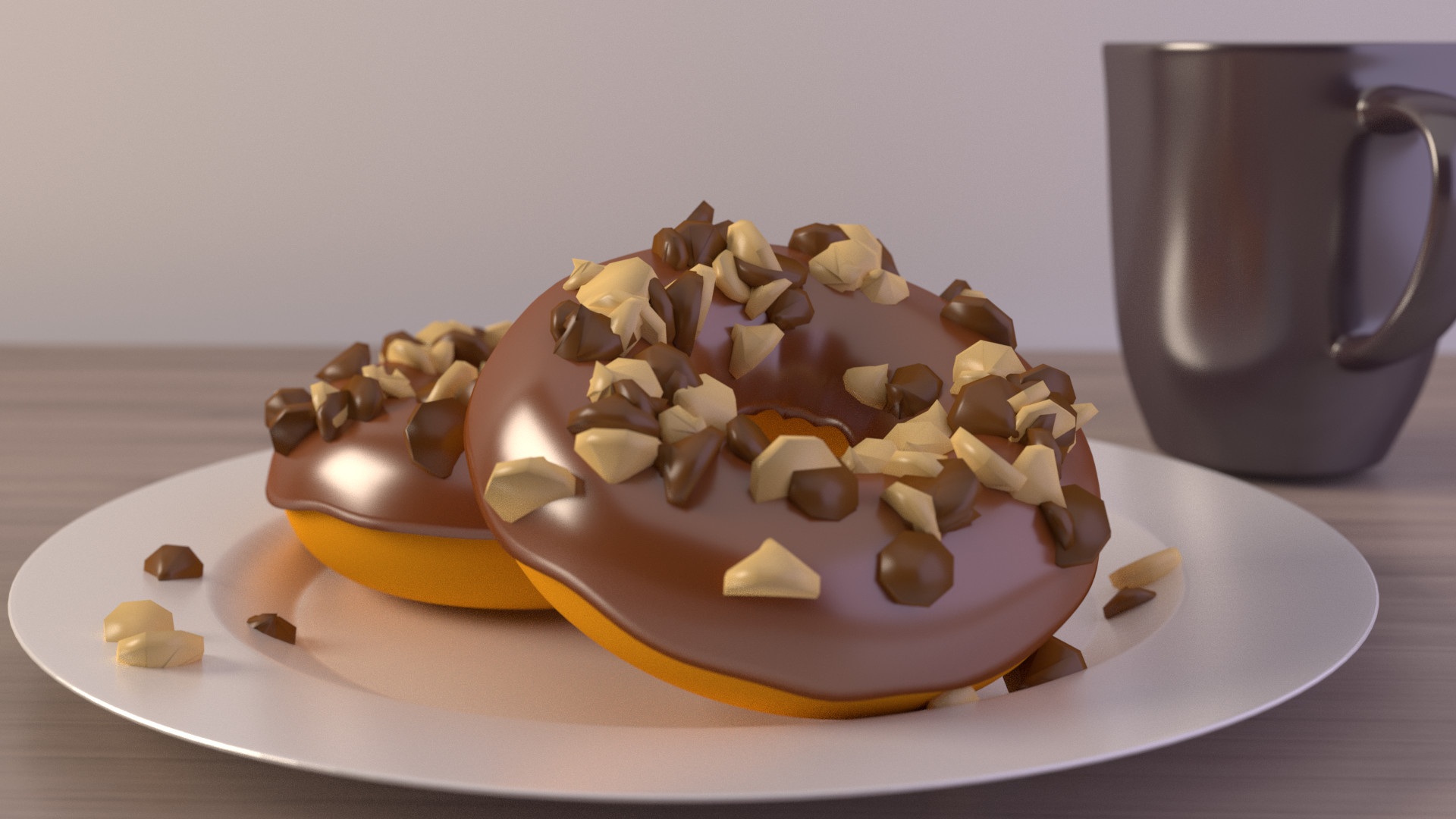 ArtStation - Blender exercise - Donuts