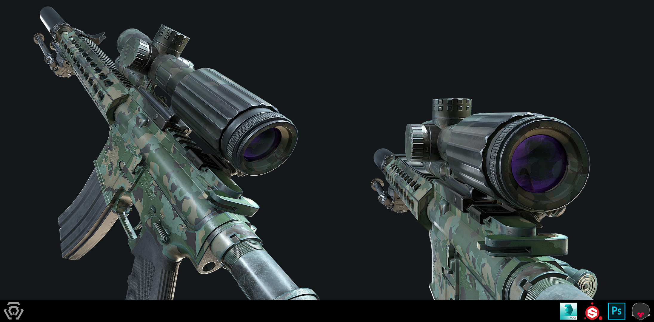 Duncan Reed - M4 Carbine with Attachments and Weapon Skins